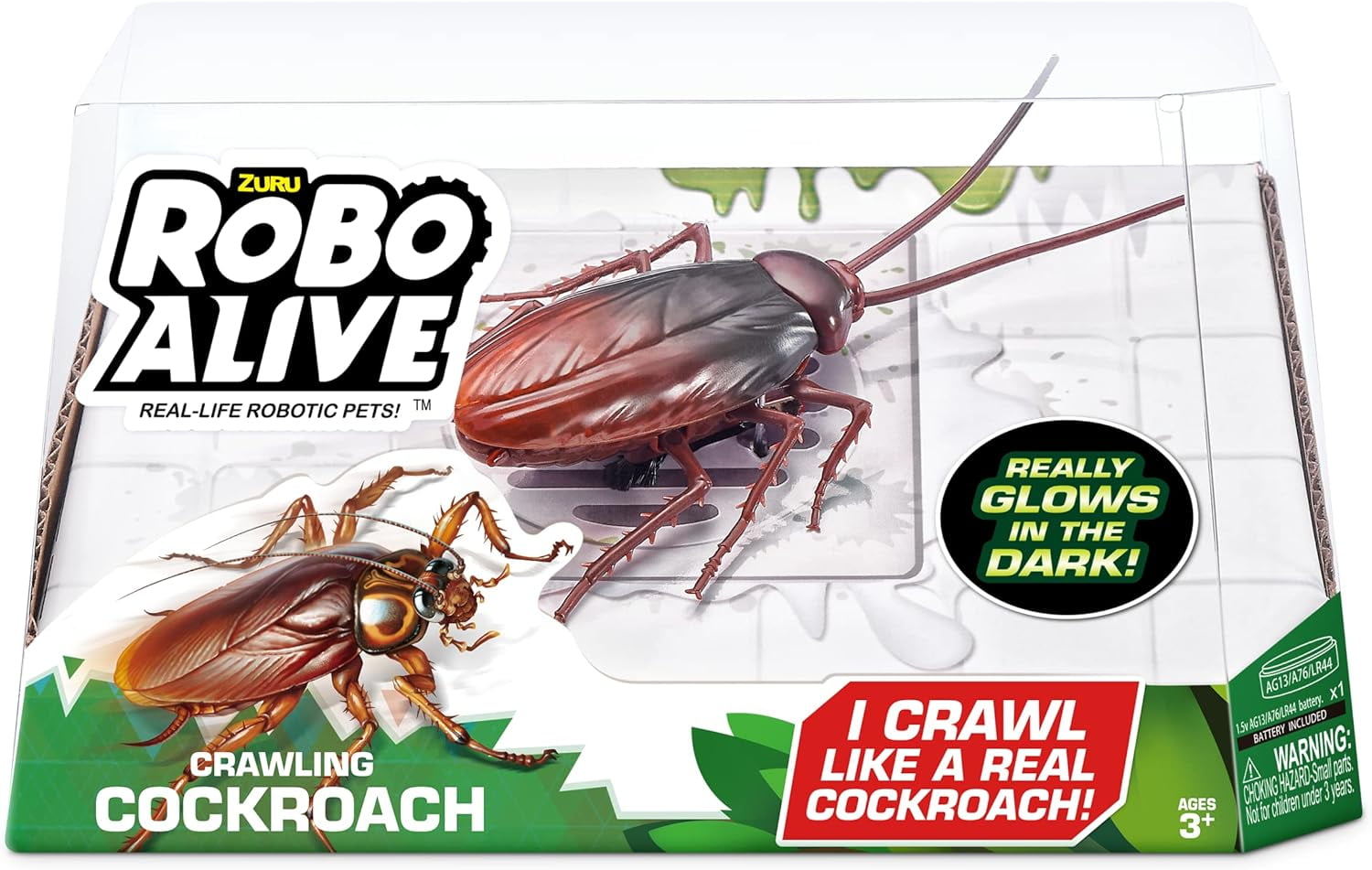 Zuru 38506 ROBO Alive Crawling Cockroach Series 2, Assorted Designs and ...