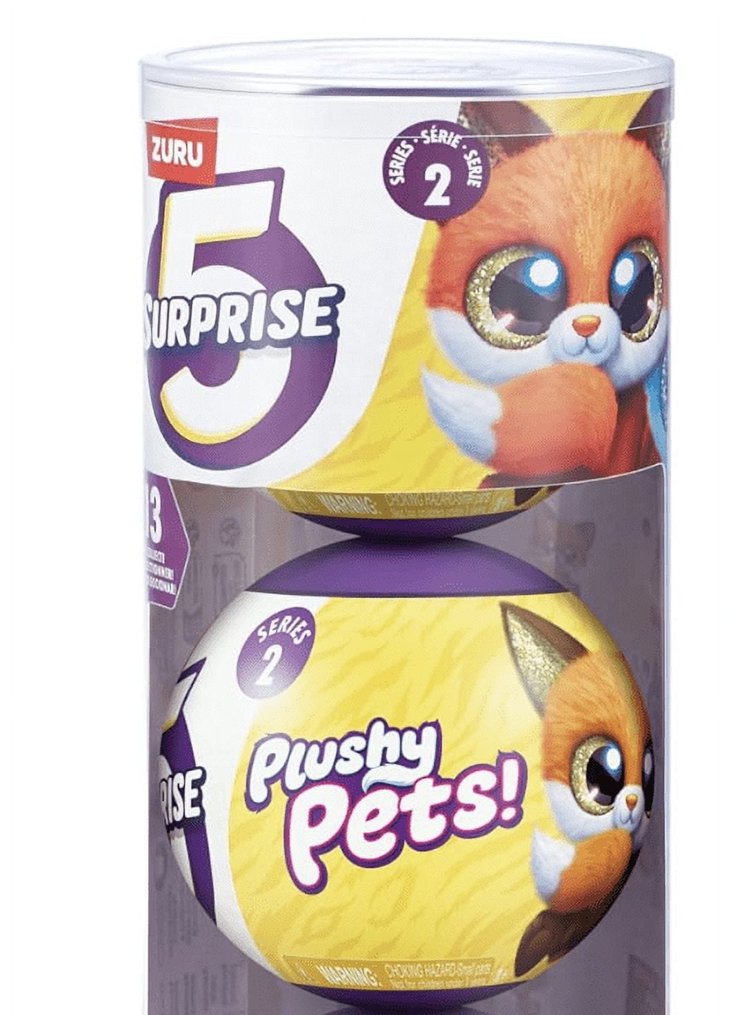 Zuru 5 Surprise Plushy Pets Mystery Set - Zuru Surprise Series 2 Mini ...