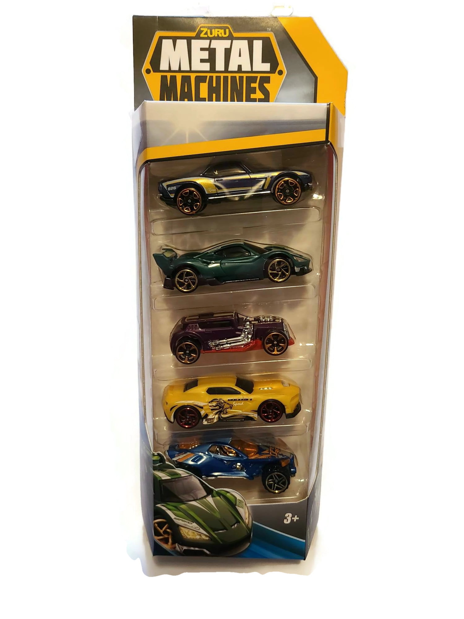 Zuru Metal Machines, 5 diecast vehicles, Flair, Raider, Rush, Nitro ...
