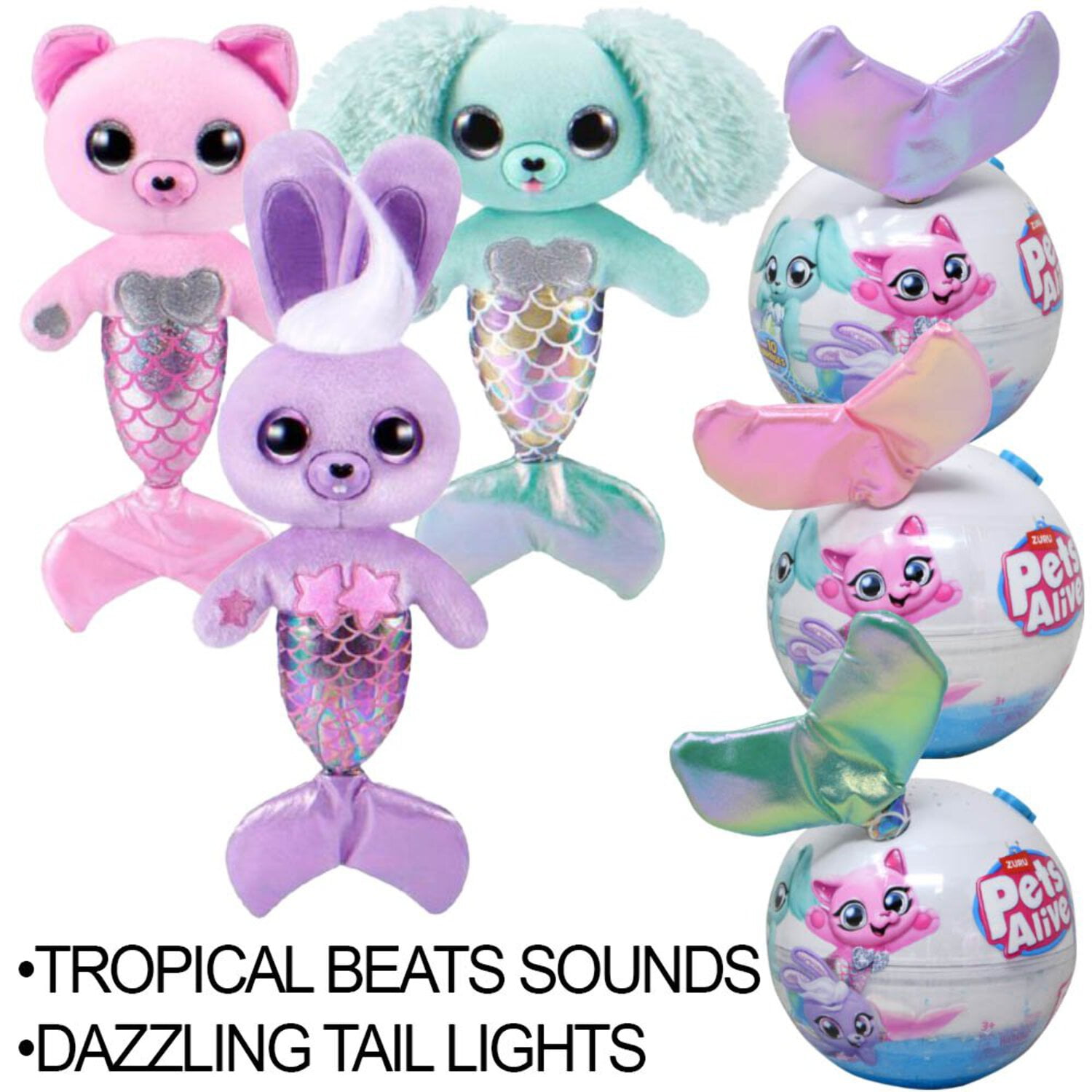 Zuru Pets Alive - Furmaids Plush shrink wrapped Series 1 Plush ...