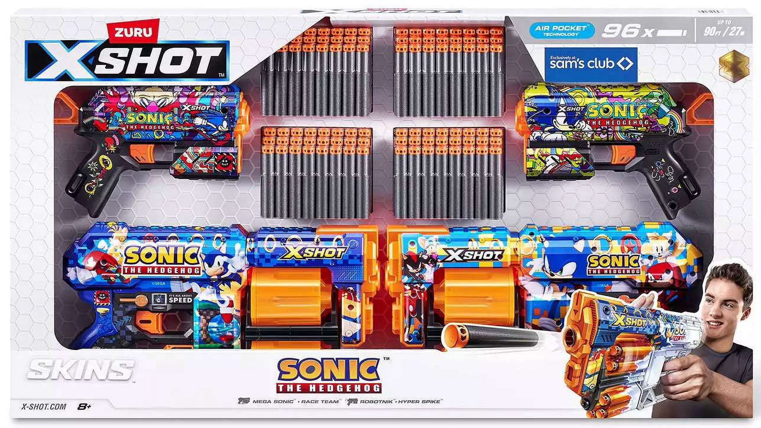 Zuru X-Shot Skins Sonic Blaster Combo Pack, 4 Nepal | Ubuy