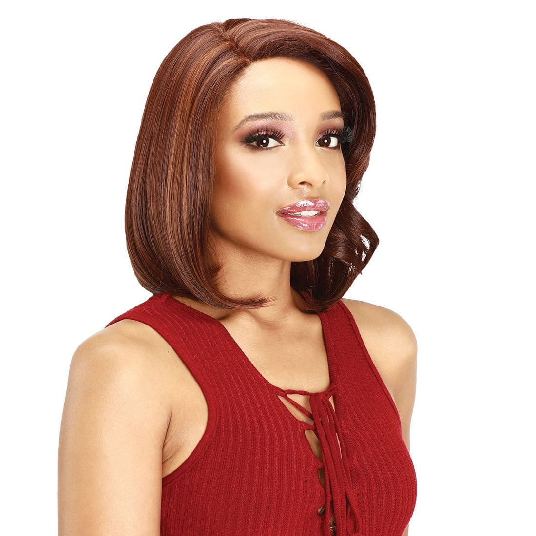 Zury Sis Synthetic Lace Front Wig - LF-FIT MILAN (FFT AUBURN) - Walmart.com