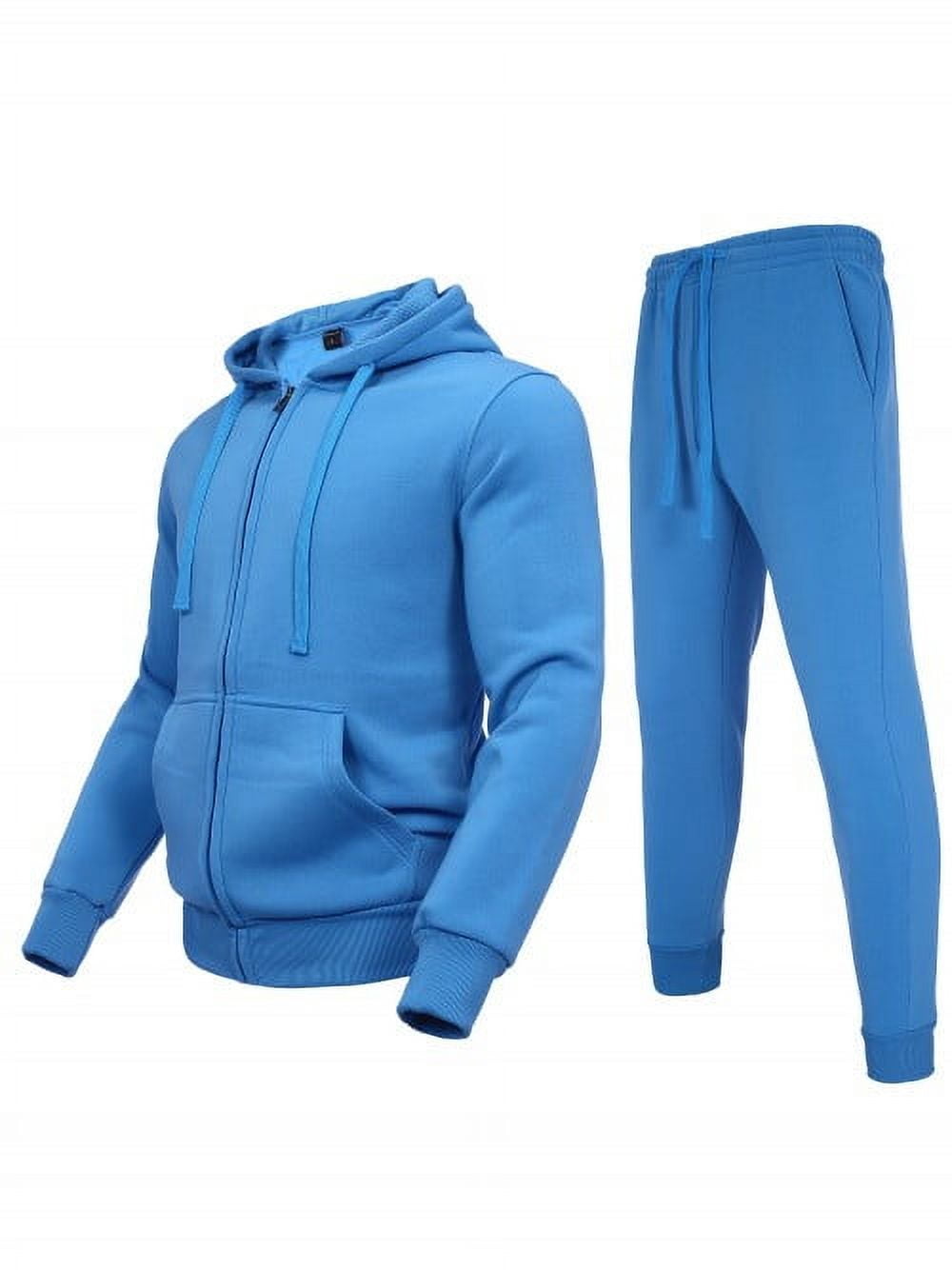 Zusmen Men's Tracksuit, Full-Zip Sweatsuit Set, Casual Jogging Outfit ...