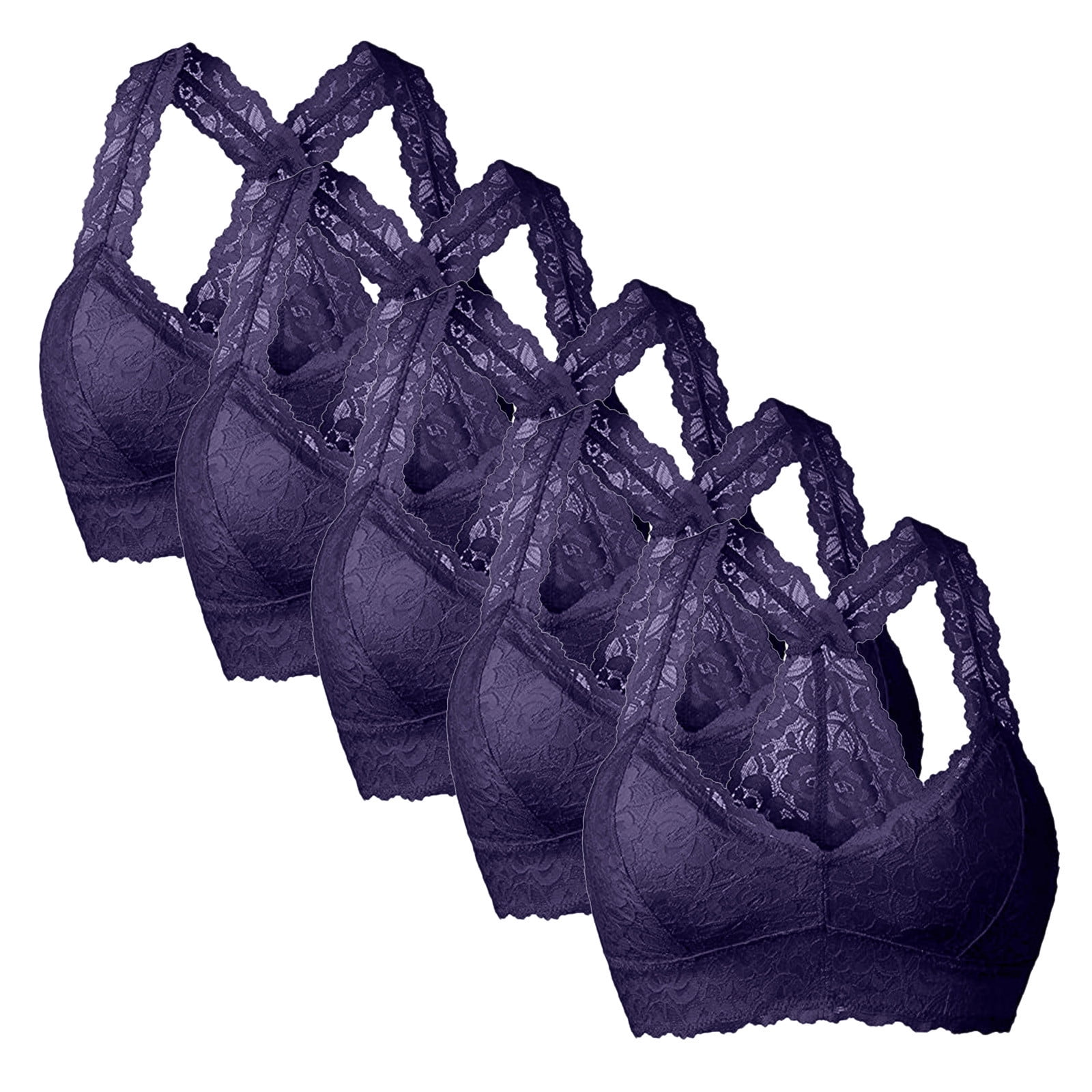 Zuwimk Bras For Women Full Coverage,Women's Matilda Unlined Plunge ...