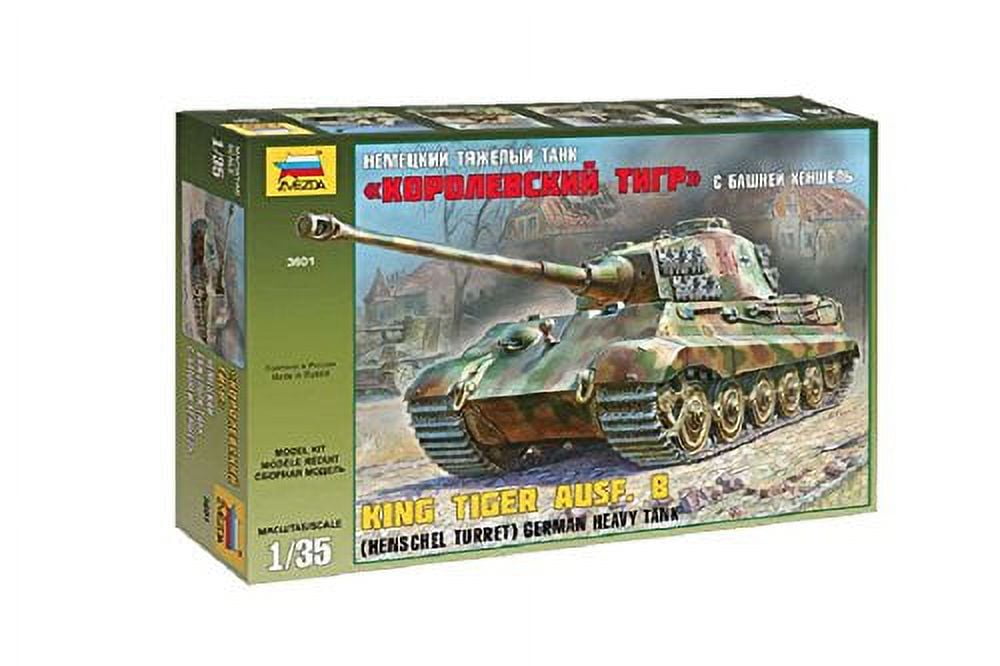 Zvezda Models 1/35 King Tiger AUSF.B Model Kit - Walmart.com