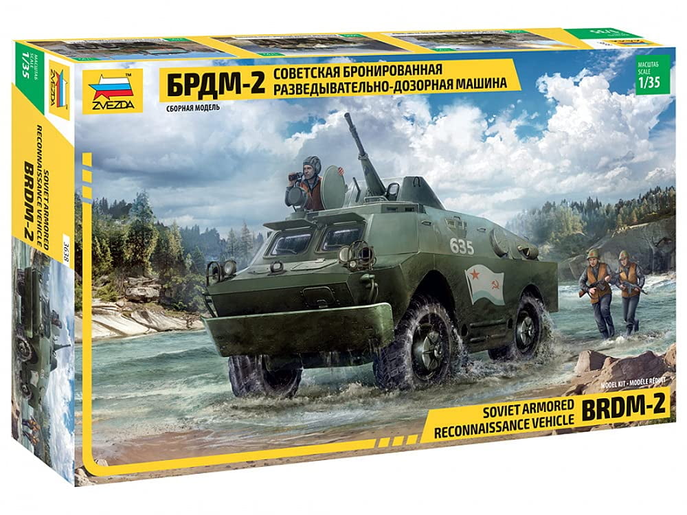 Zvezda Military Vehicle Model: BRDM-2 - Walmart.com
