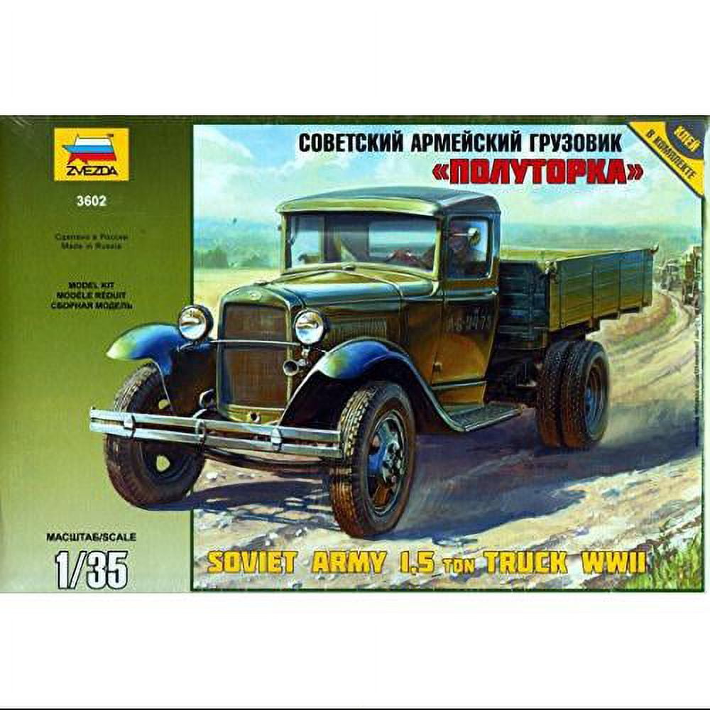 Zvezda Models Soviet Army 1.5 Ton Truck WWII Model Kit - Walmart.com