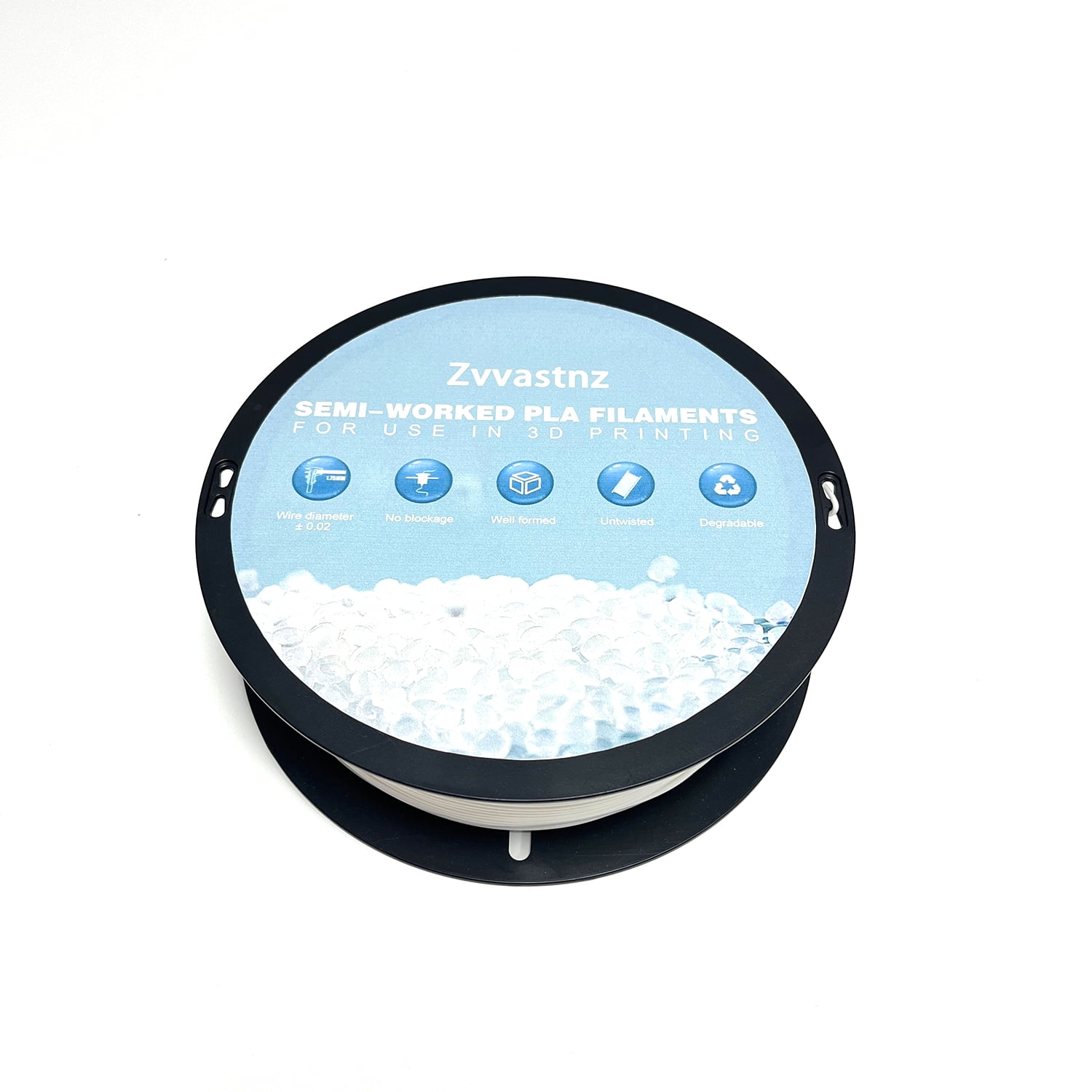 Zvvastnz Semi-worked PLA filaments for use in 3D printing , White PLA ...