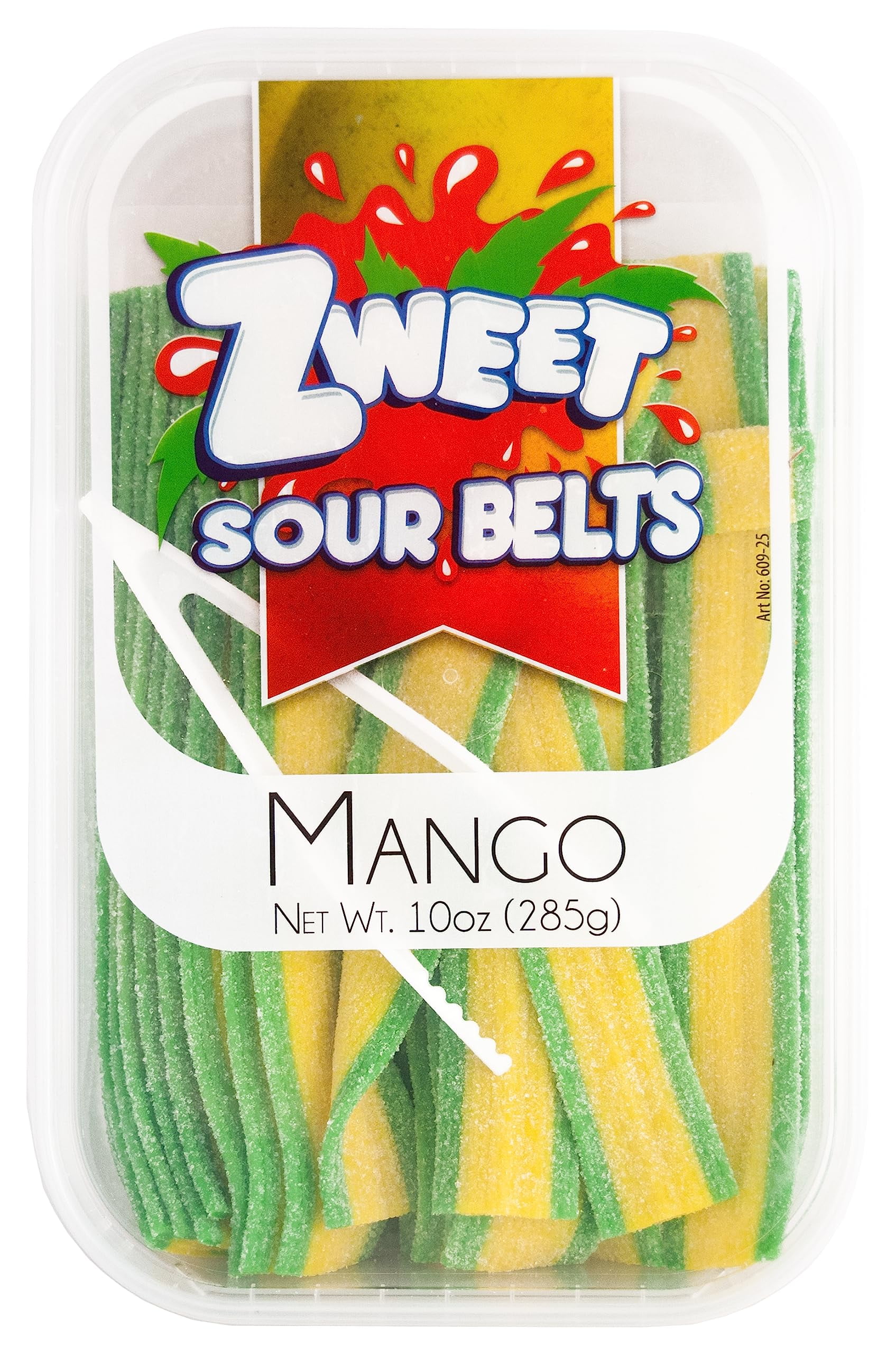 Zweet Sour Mango Candy Belts 10 Ounce – Sour Kosher Candy, Halal Candy ...