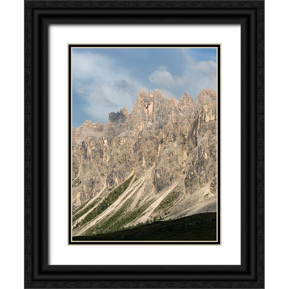 Zwick, Martin 12x14 Black Ornate Wood Framed with Double Matting Museum ...