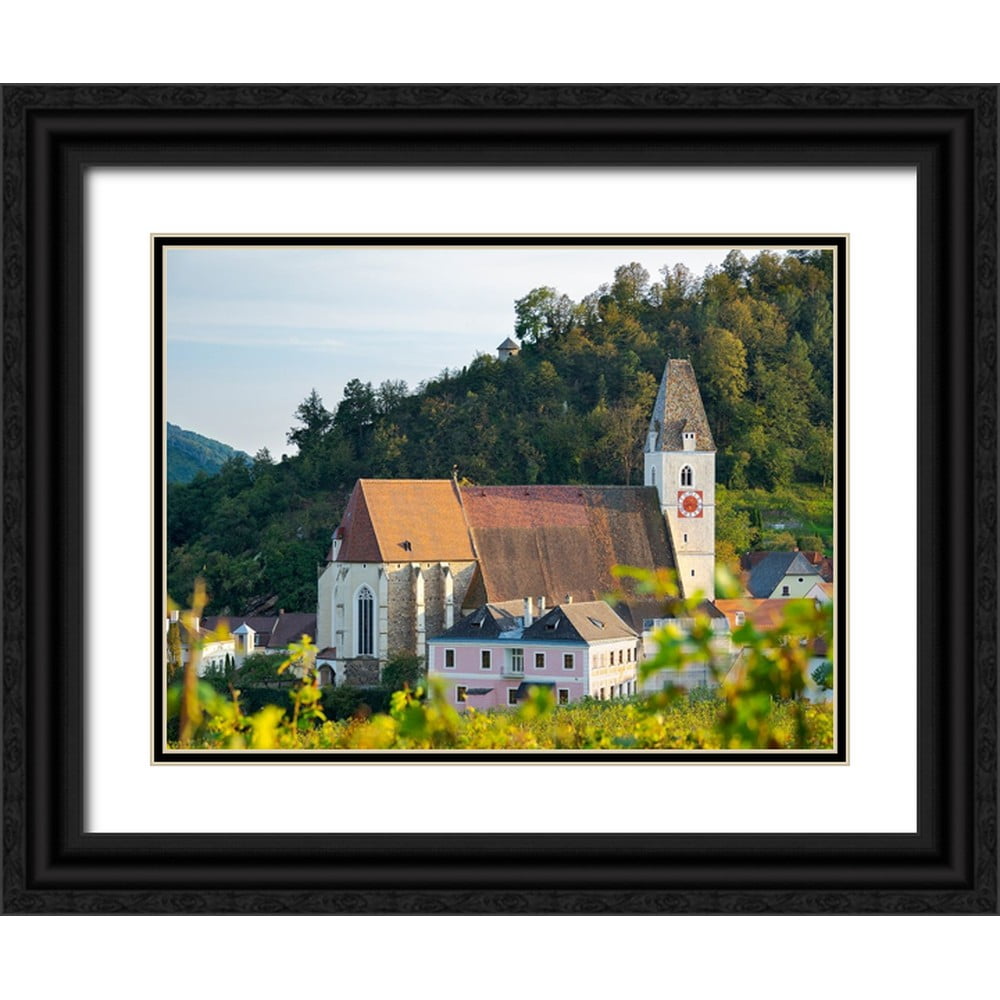 Zwick, Martin 14x12 Black Ornate Wood Framed with Double Matting Museum ...