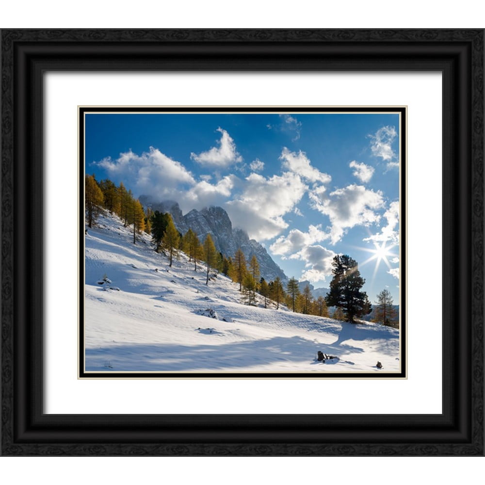 Zwick, Martin 14x12 Black Ornate Wood Framed with Double Matting Museum ...