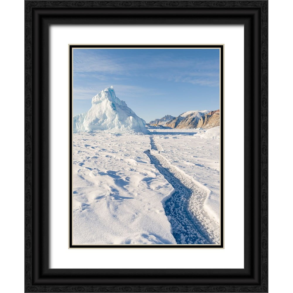 Zwick, Martin 19x24 Black Ornate Wood Framed with Double Matting Museum ...