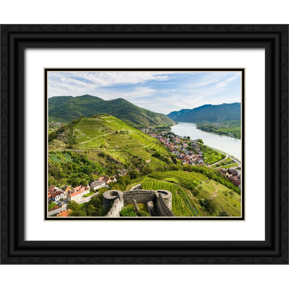 Zwick, Martin 24x19 Black Ornate Wood Framed with Double Matting Museum ...