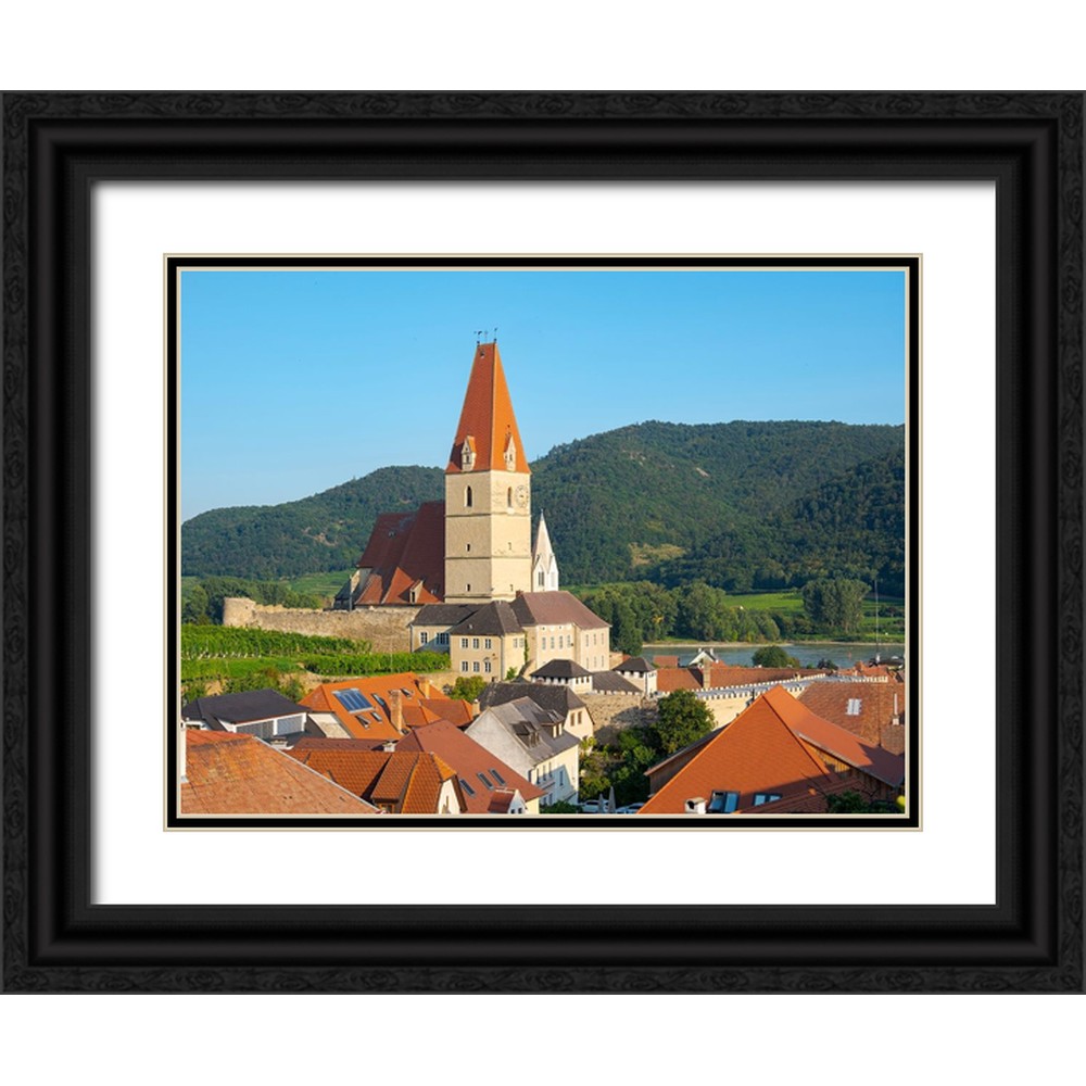 Zwick, Martin 24x19 Black Ornate Wood Framed with Double Matting Museum ...