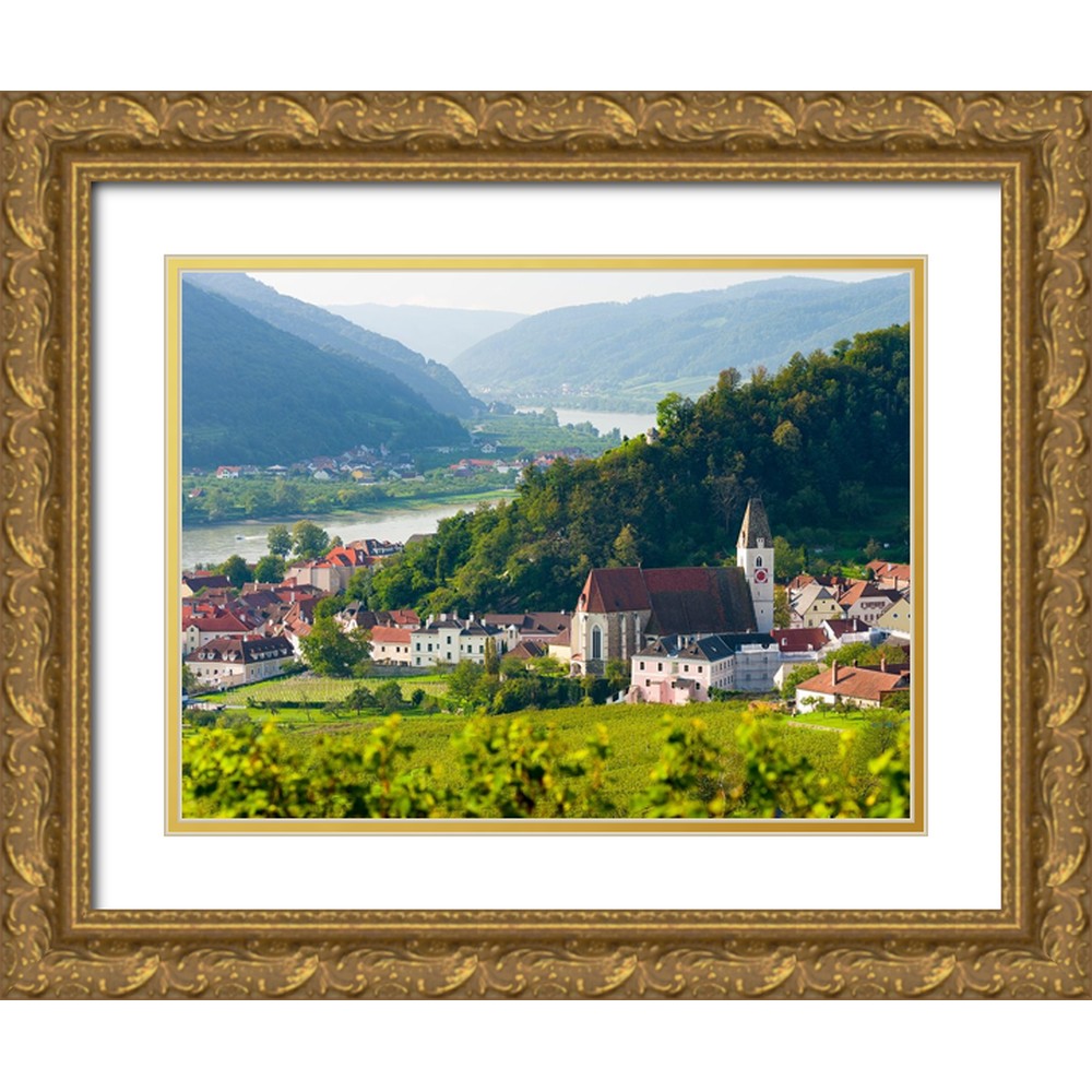 Zwick, Martin 24x19 Gold Ornate Wood Framed with Double Matting Museum ...