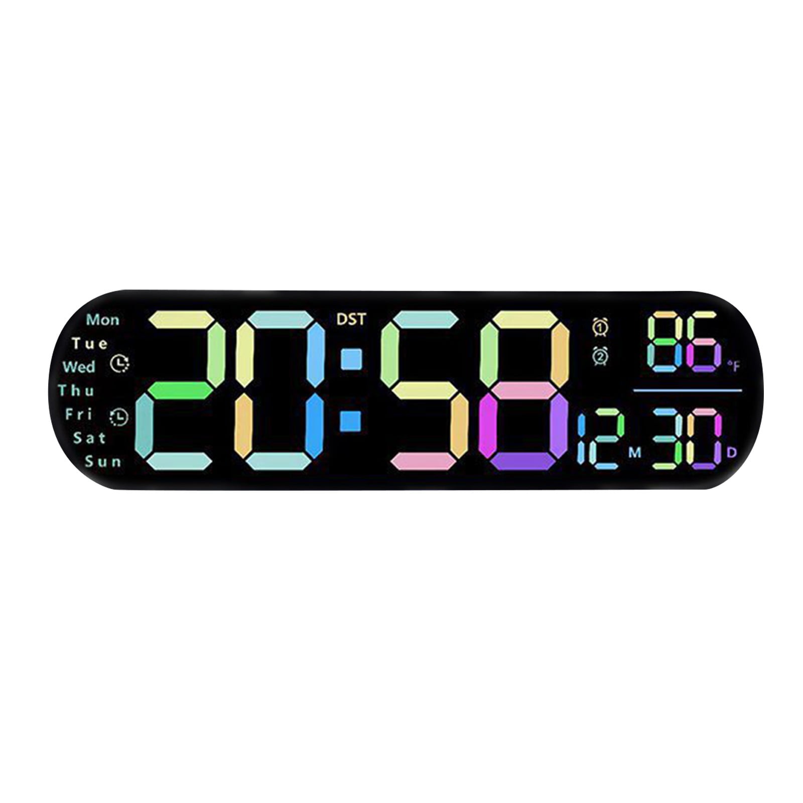 Zwidao 2025 Clearance! Large Digital Wall Clock with Temperature ...