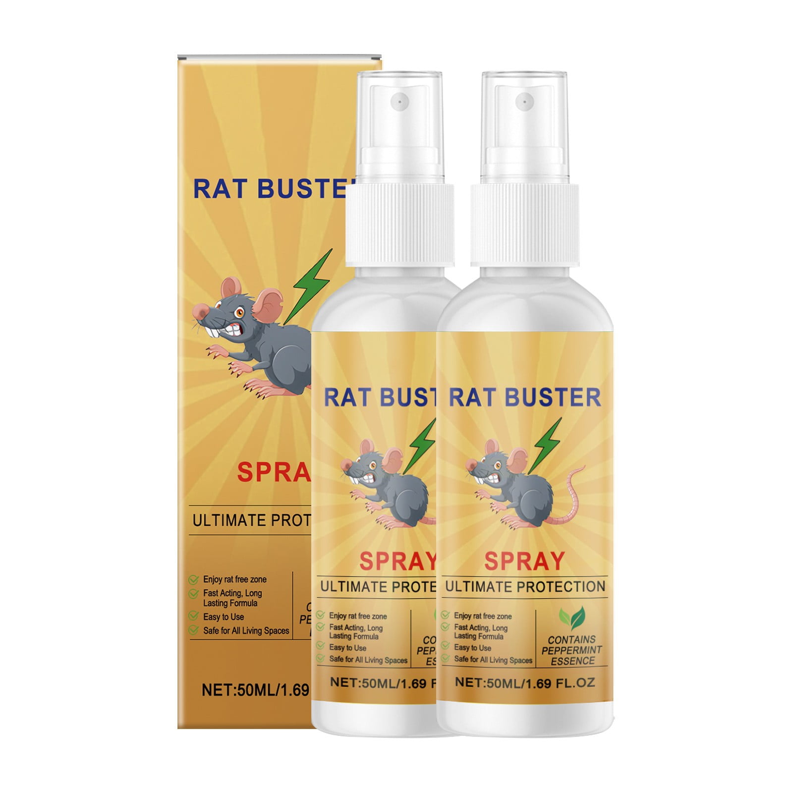 Zwidao Pest Spray,Rat Buster Spray Ultimate Protection Against Rodents ...