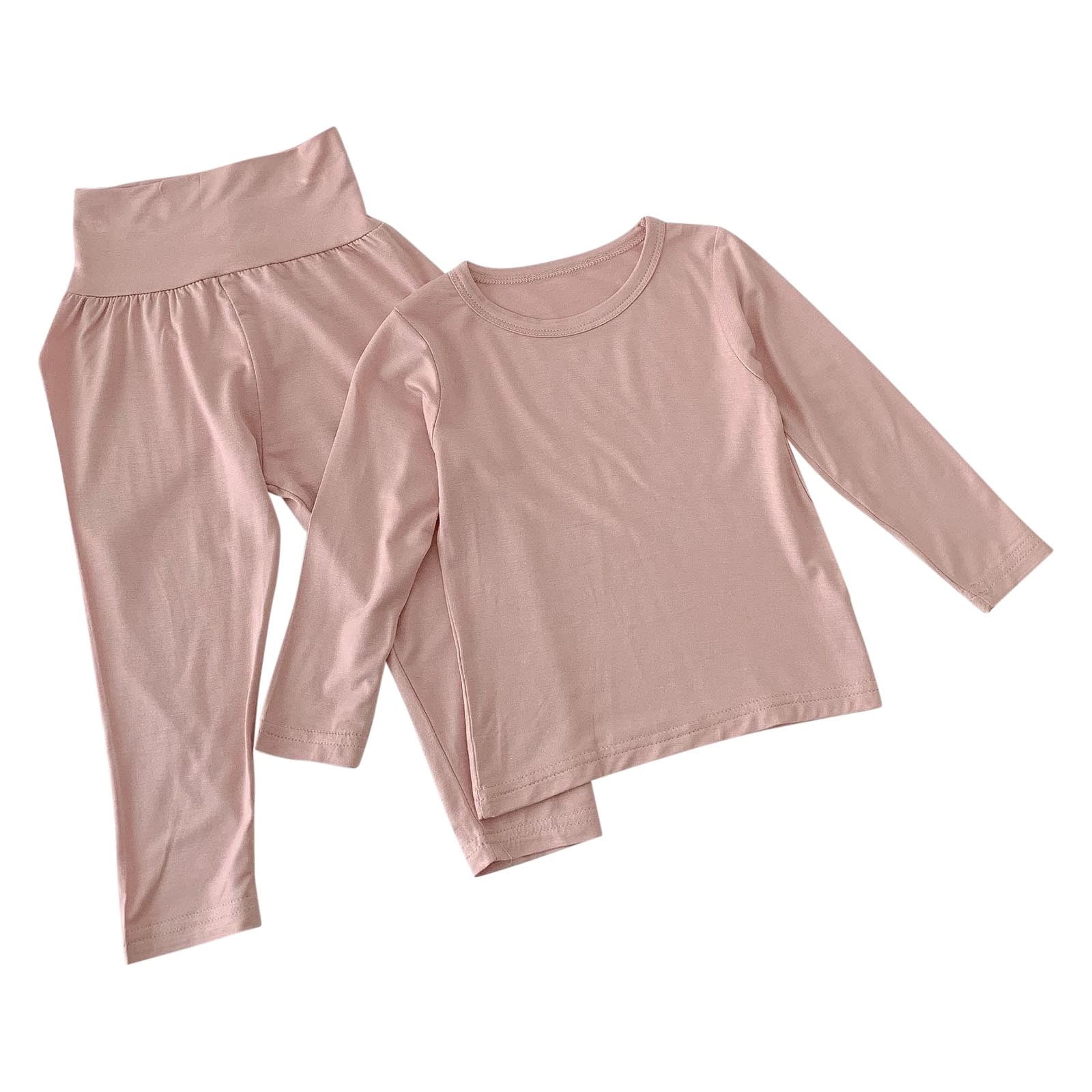 Zwiiyzr 2-12Y Children Cotton Pajamas Set Round Neck Underwear Set Boys ...