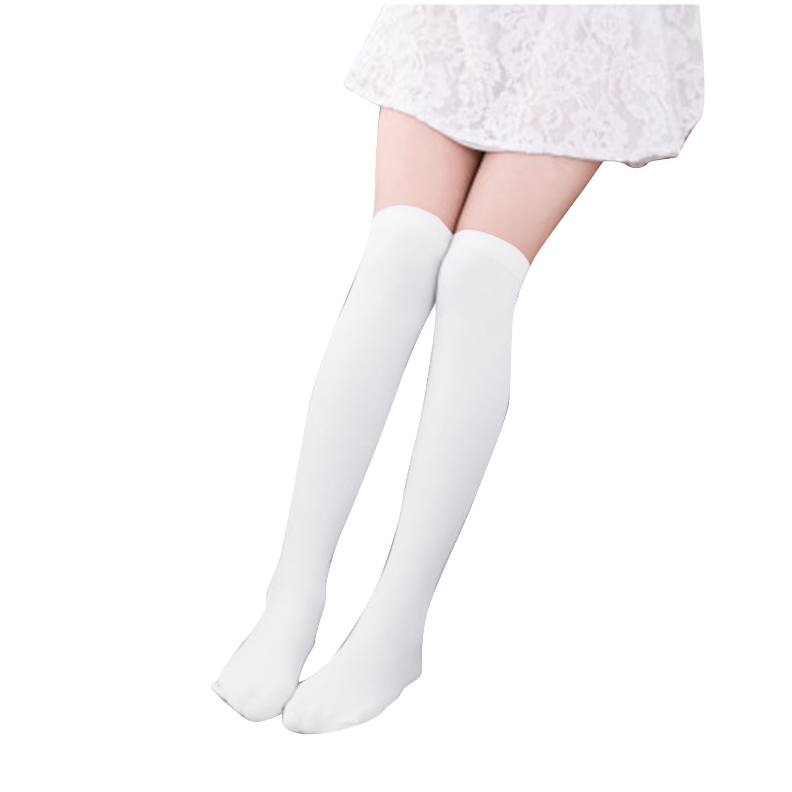 Zwiiyzr 2-15Y Girl's Knee High Socks Over Calf Kids Overknee Stockings ...