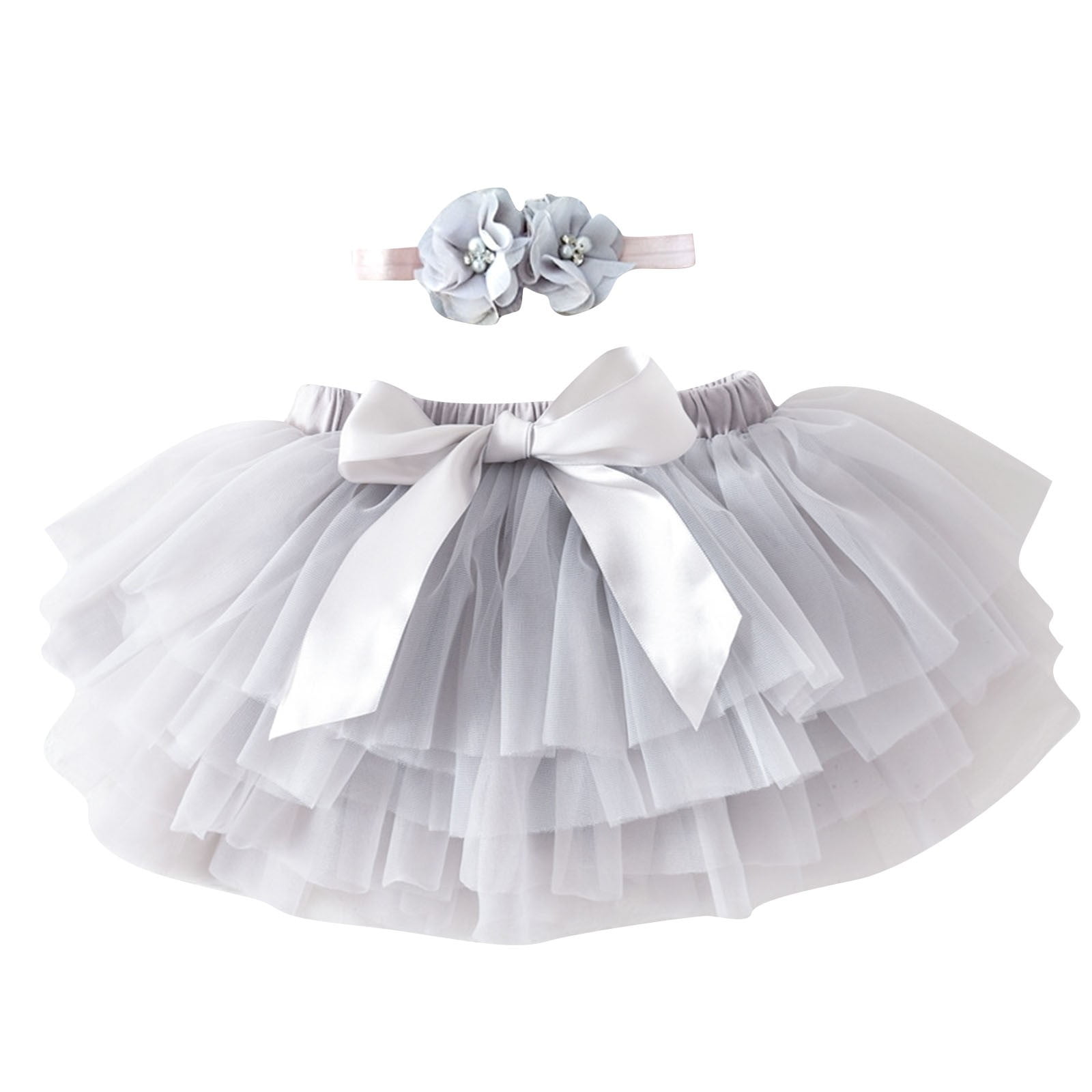 Zwiiyzr 0-3T Toddler Infant Baby Girls Ballet Tulle Rainbow Tutu Skirt ...