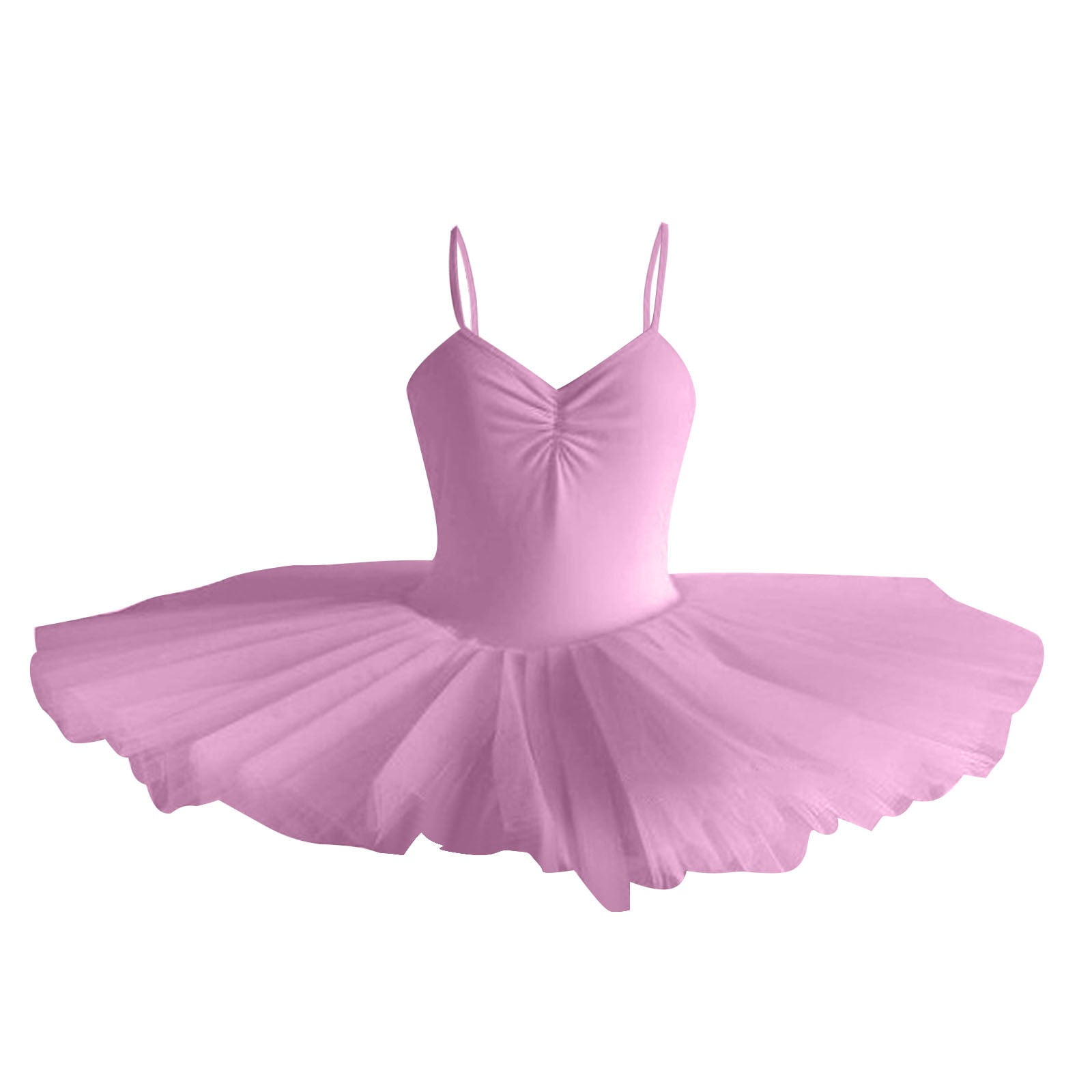 Zwiiyzr 2025 1-14 Years Girls Ballerina Clothes Dance Ruffle Sleeve ...