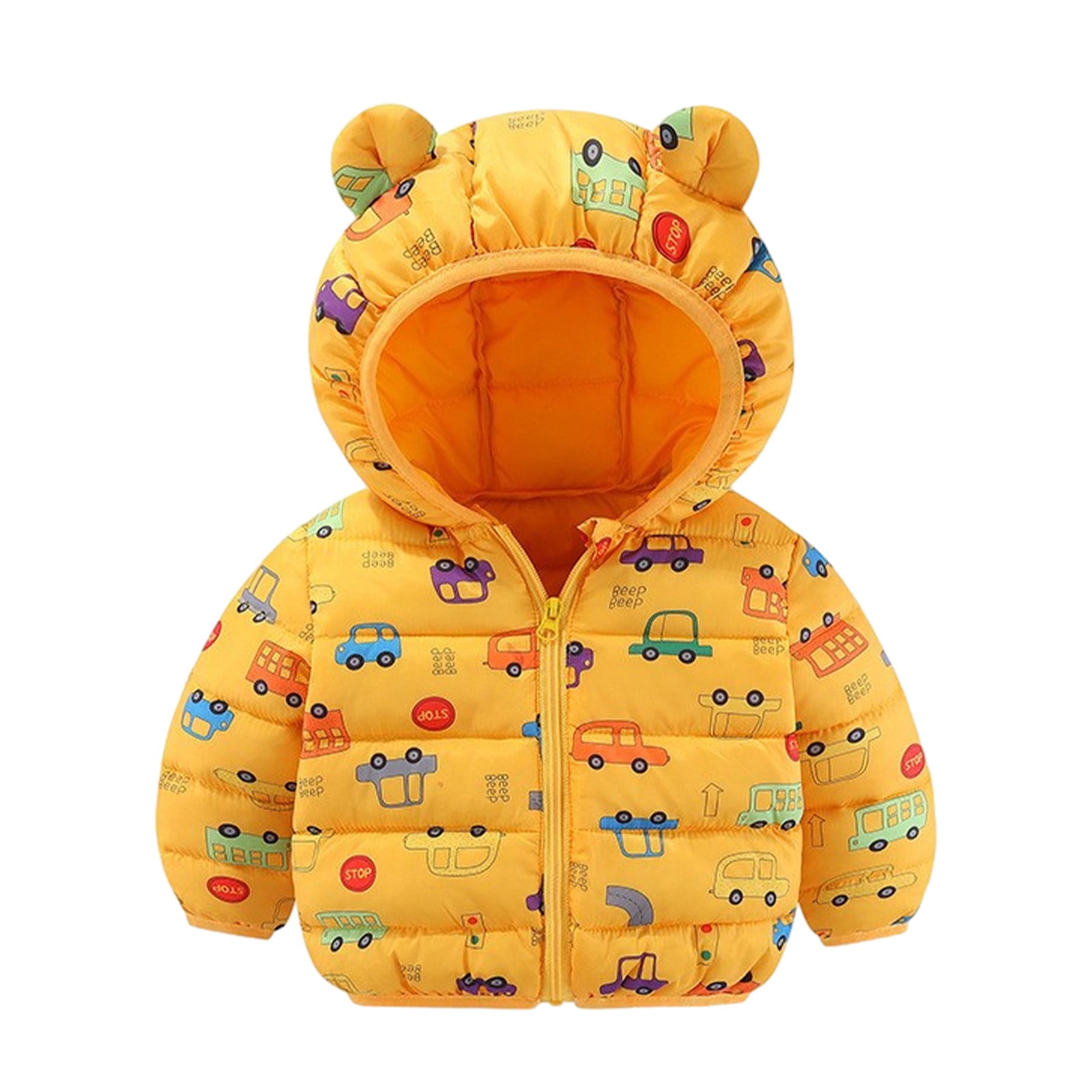 Zwiiyzr 2025 1-8Y Boys and Girls Hooded Puffer Padded Jacket Kids ...