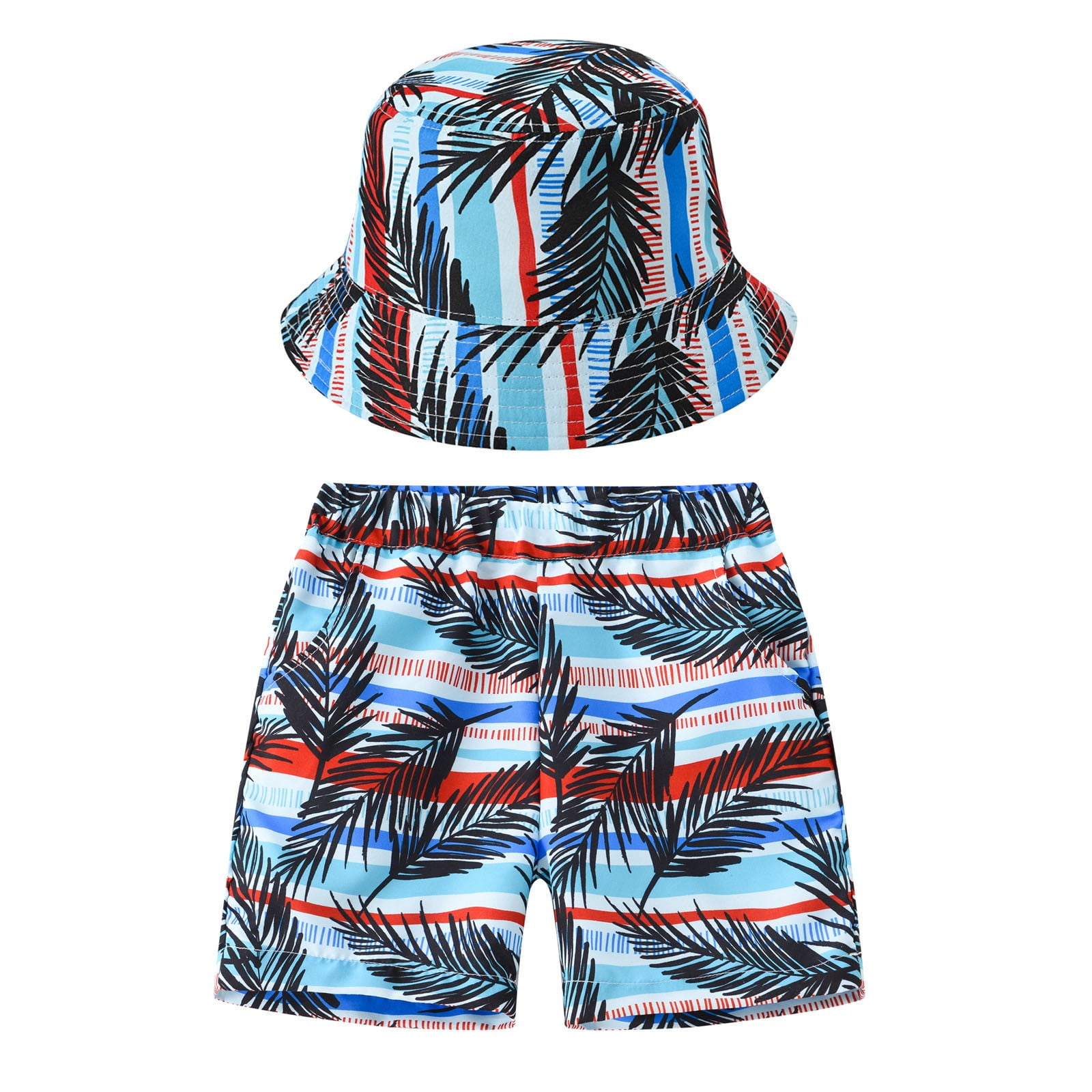 Zwiiyzr 2025 2-16Y Baby Toddler Boys Swimsuit Swim Shorts With Sun Hat ...