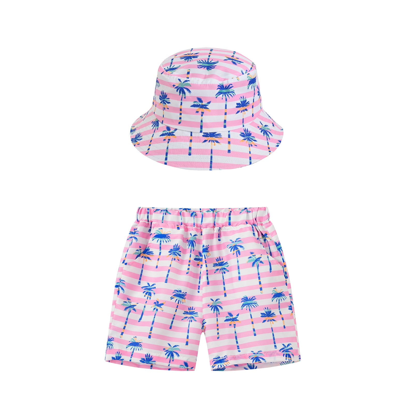 Zwiiyzr 2025 2-16Y Baby Toddler Boys Swimsuit Swim Shorts With Sun Hat ...