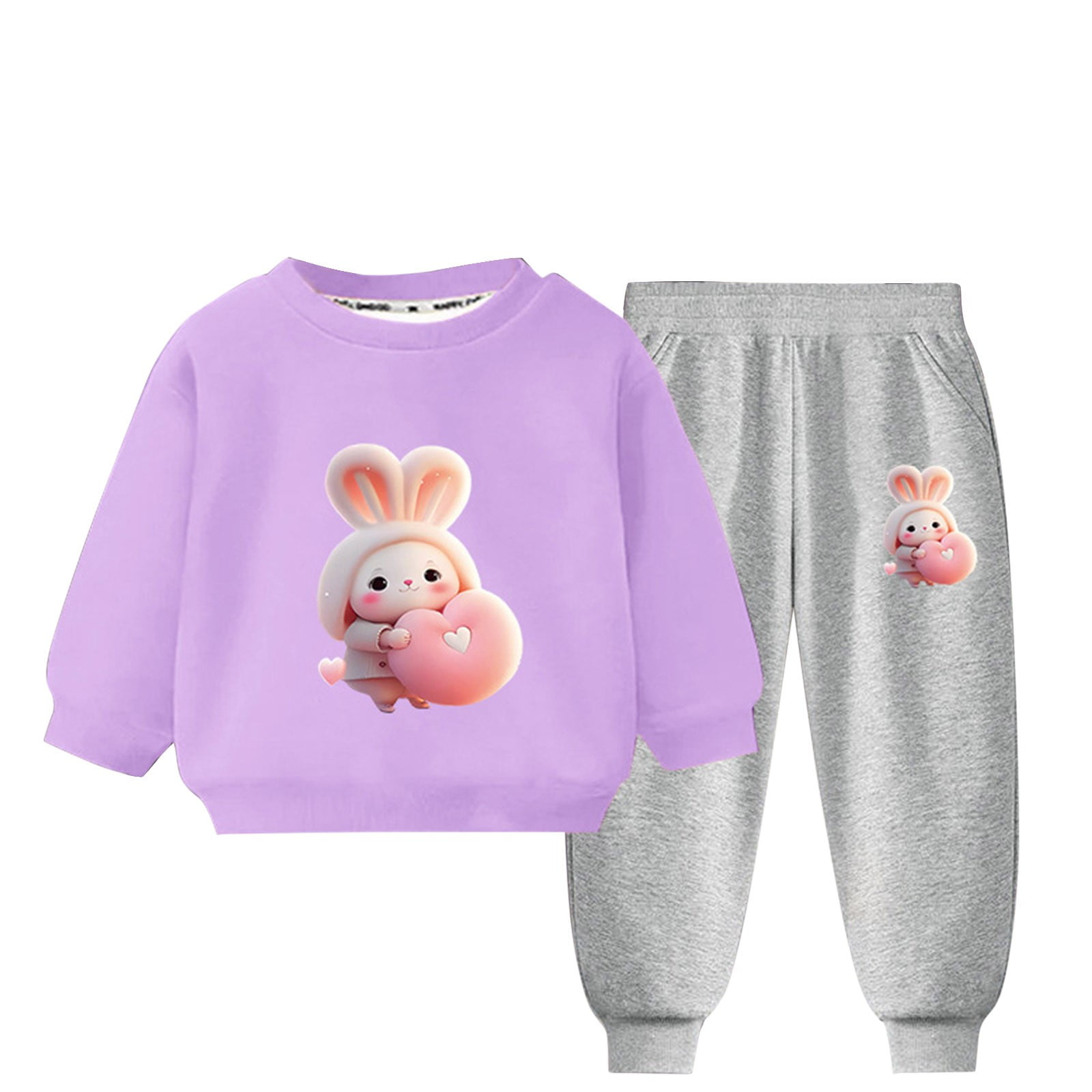 Zwiiyzr 3-10Y Toddler Baby Boy Girl Clothes Warm Fleece Lined Rabbit ...