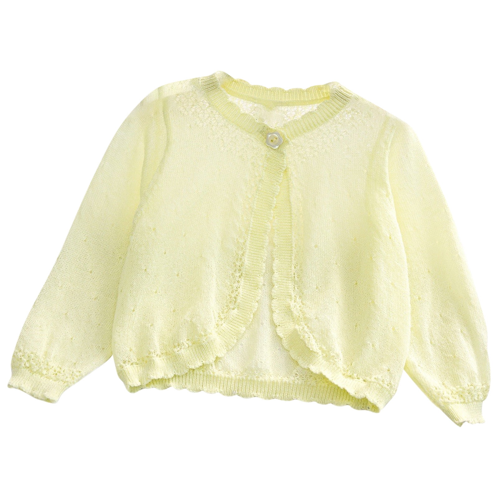 Zwiiyzr 3-8Y Little Girls Bolero Shrug Cardigan Sweaters Kids Long ...