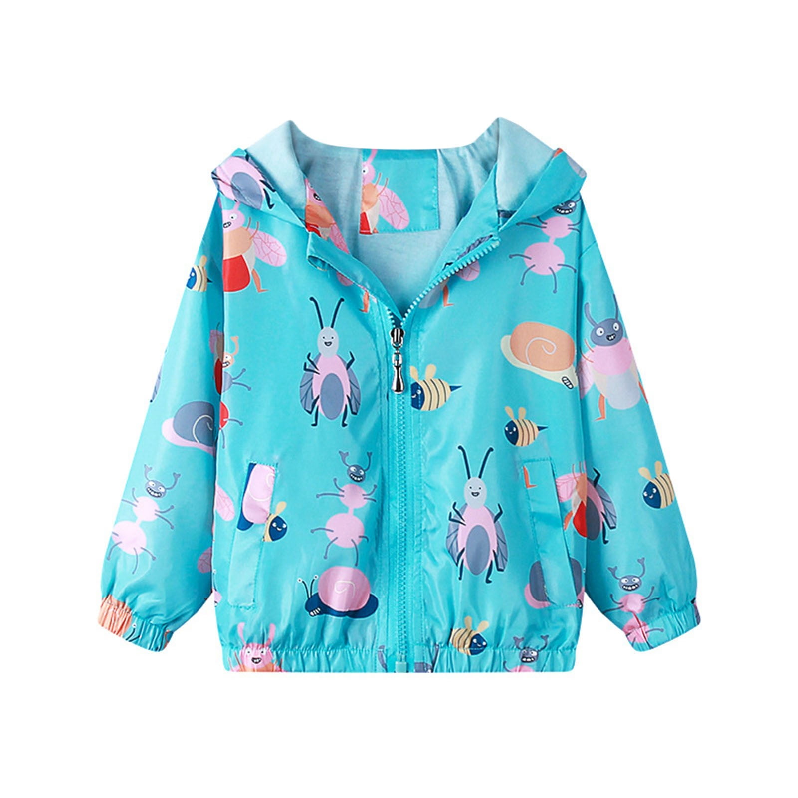 Zwiiyzr 3-9Y Toddler Girls Cute Cartoon Jackets Spring Zip Up Kids ...