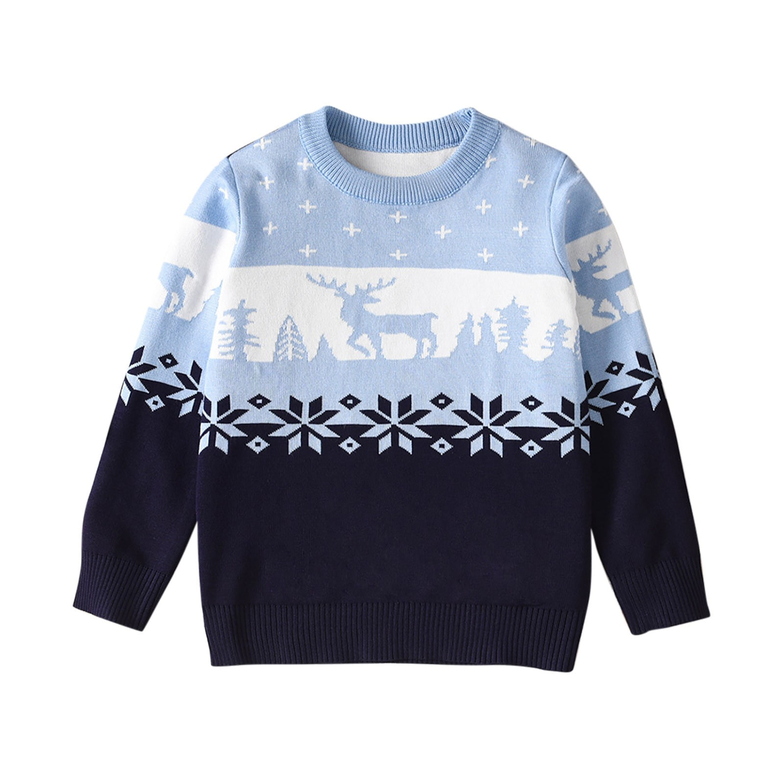 Zwiiyzr 3-9Years Kids Boys Girls Christmas Sweaters Holiday Reindeer ...