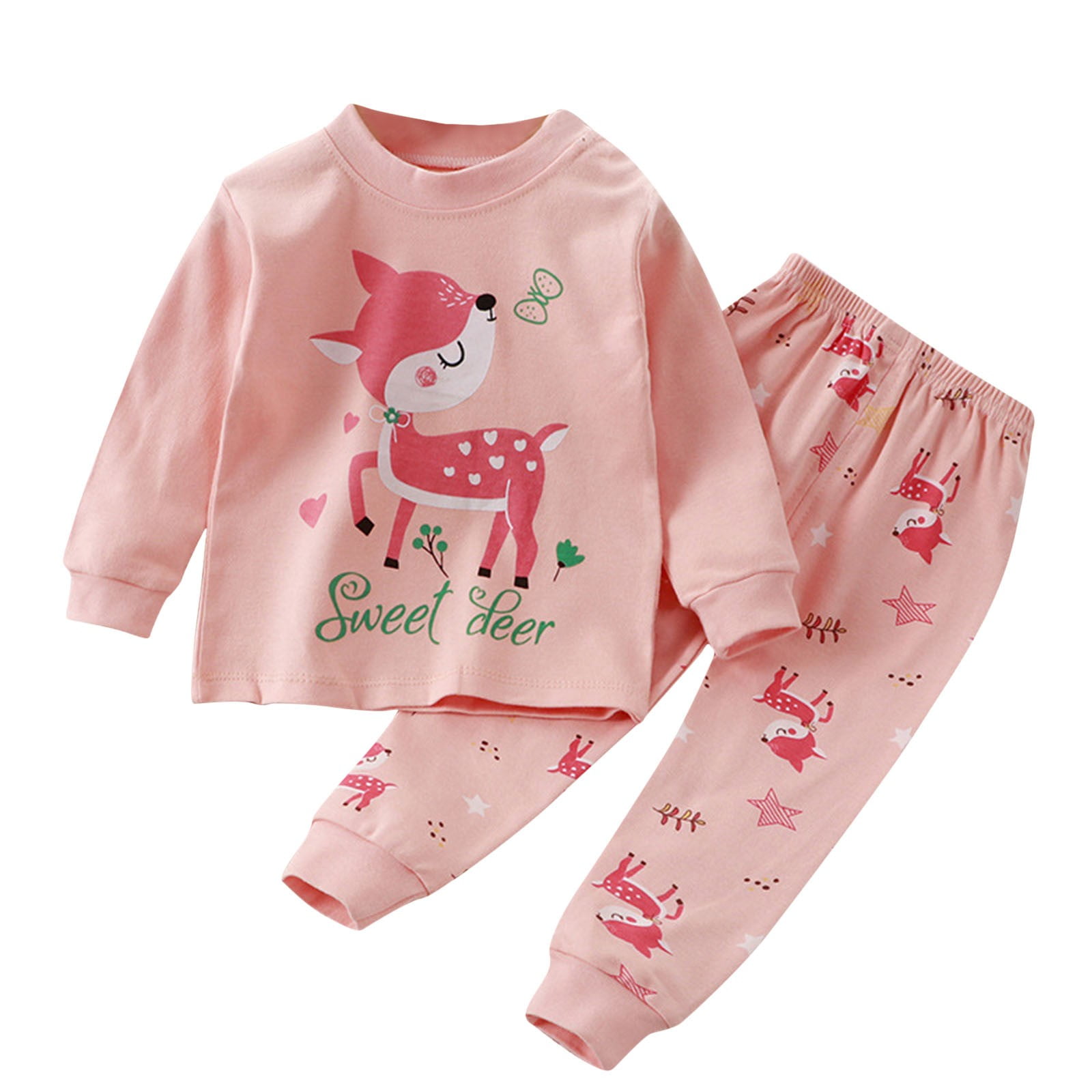Zwiiyzr 3M-7Y Thermal Underwear Set for Kids Toddler Baby Clothes Cute ...