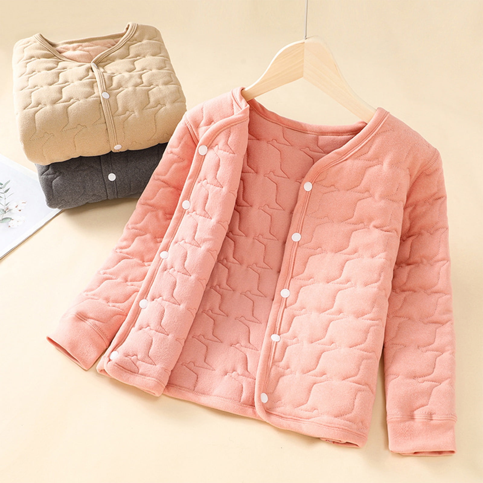 Zwiiyzr 5-14Y Boys and Girls Quilted Jacket Padded Jacket School ...