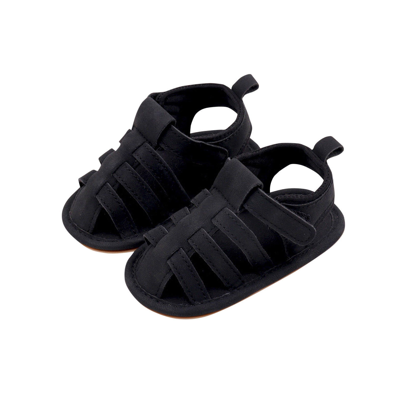 Zwiiyzr 2024 Baby Boys Girls Summer Sandals Round Toe Slingback Soft Rubber Sole Outdoor Cute ...