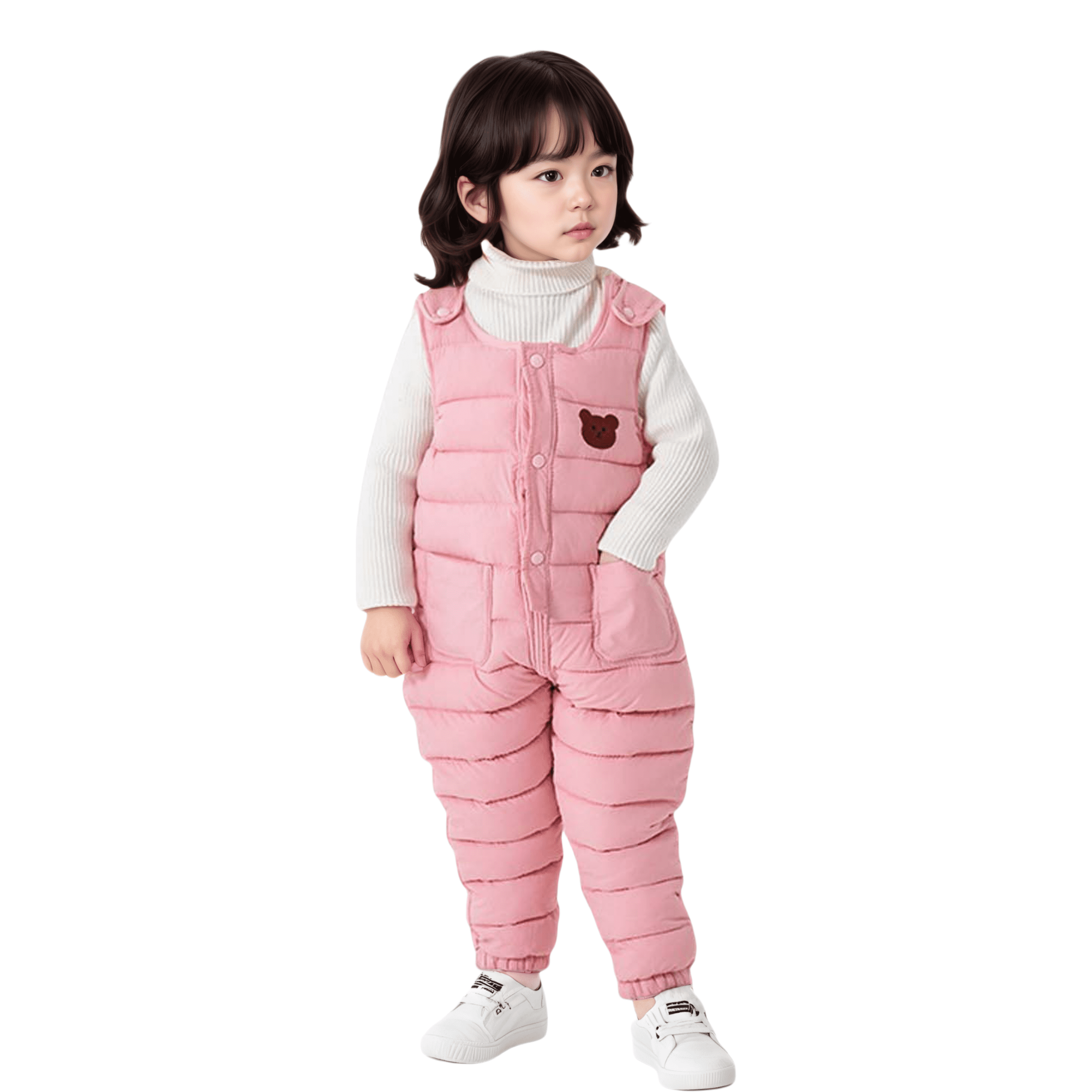 Gpaecead Baby Toddler Unisex Winter Snow Pants Down Puffer Warm Overall ...