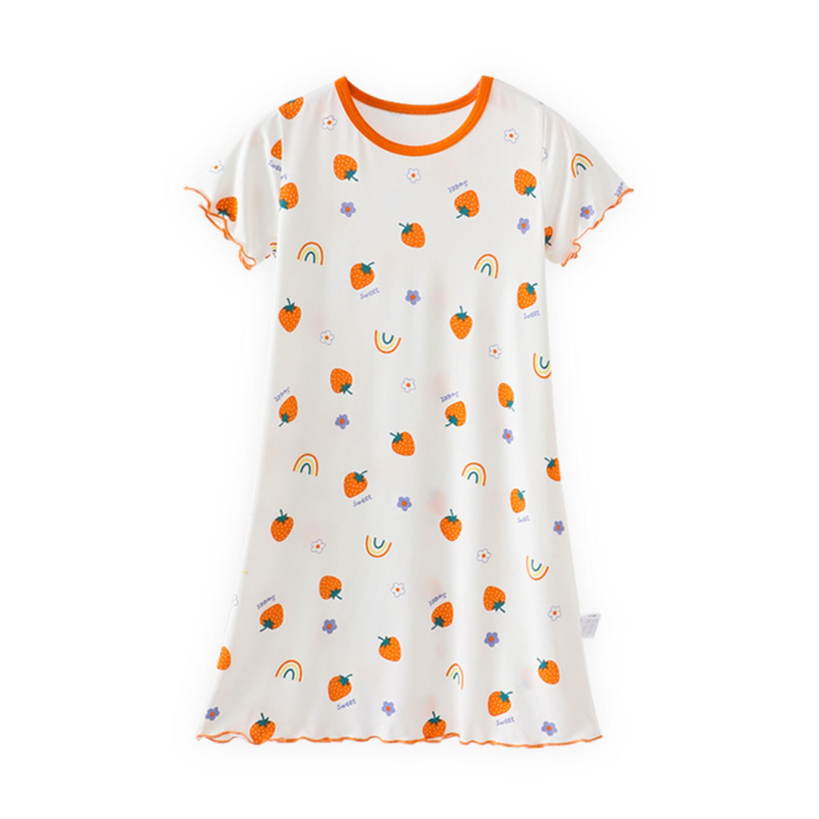 Zwiiyzr 2025 Girl's Modal Nightgowns Soft Floral Sleep Shirts Sleepwear ...
