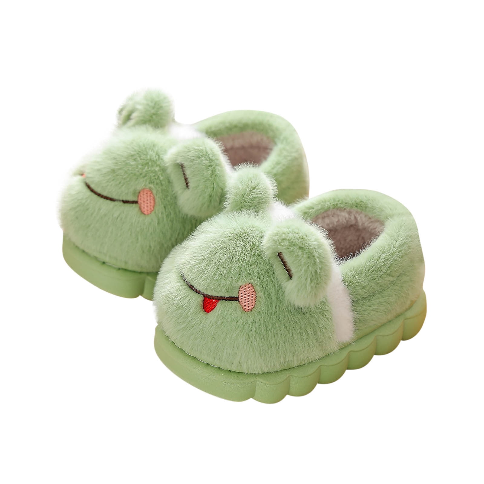 Zwiiyzr 2025 Girls/Boys/Babies Fluffy Slippers Fall/Winter Warm Indoor ...