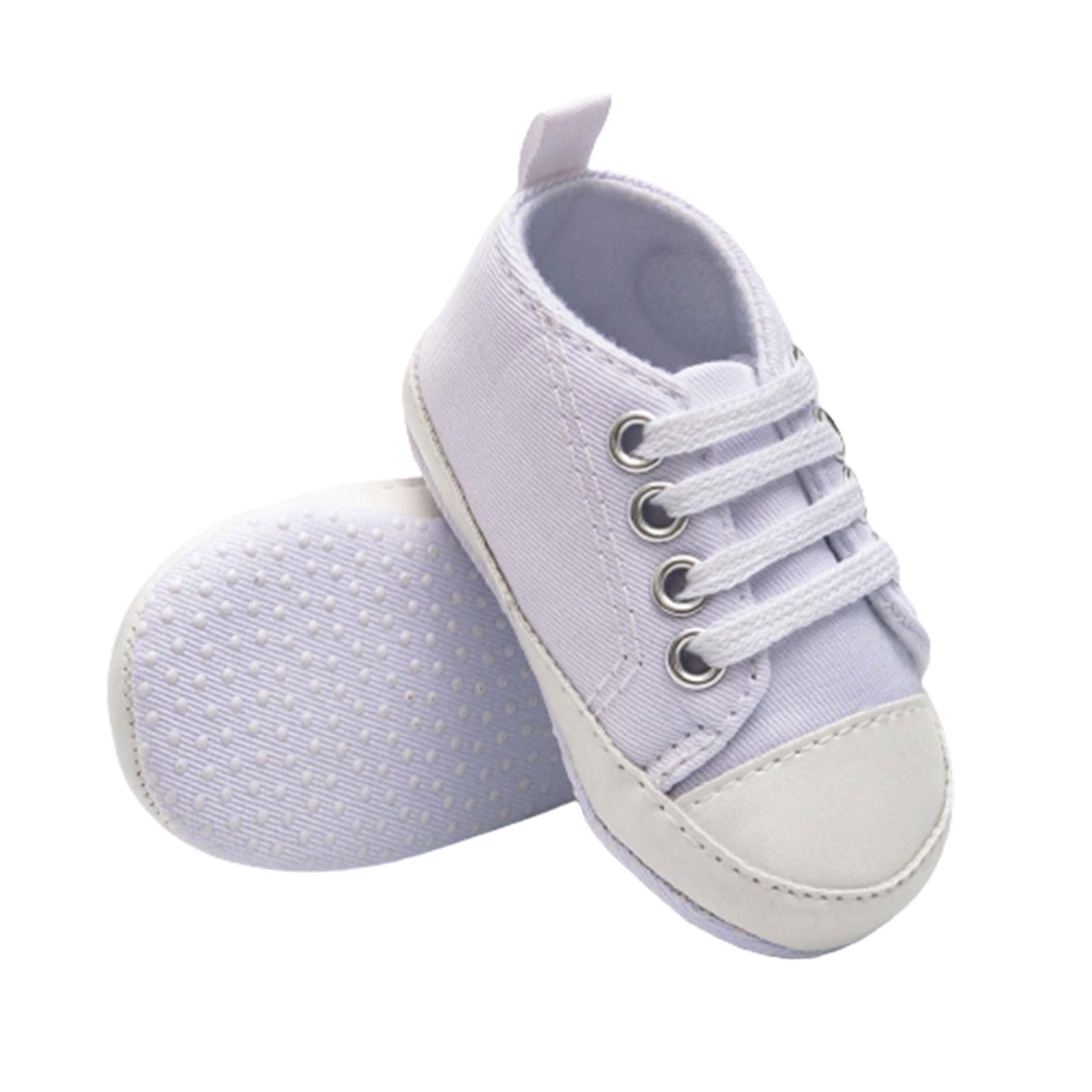 Zwiiyzr Newborn Infant Baby Canvas Anti-slip Soft Shoes First Walkers ...