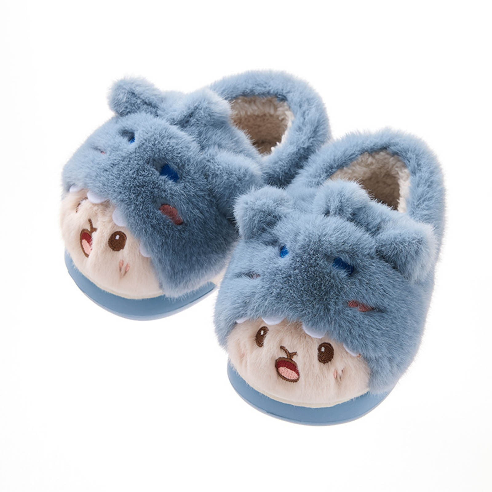 Zwiiyzr Toddler Boys Girls Slippers Fluffy Little Kids Non Slip House ...