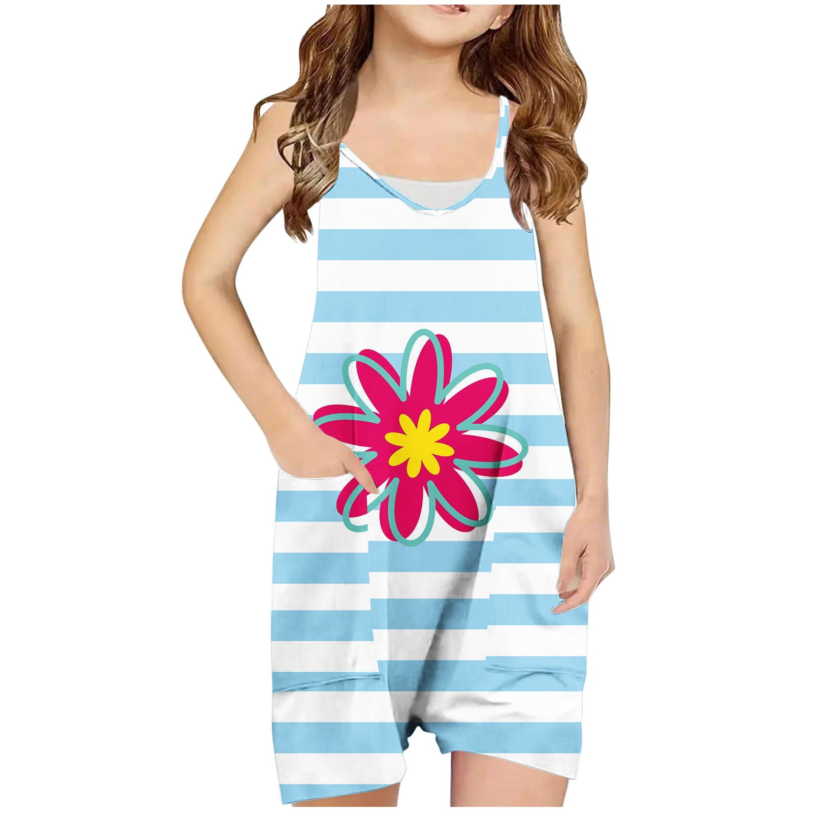 Zwiiyzr Toddler Girls Baby Clothes Romper Kids Backless Harem Cute ...