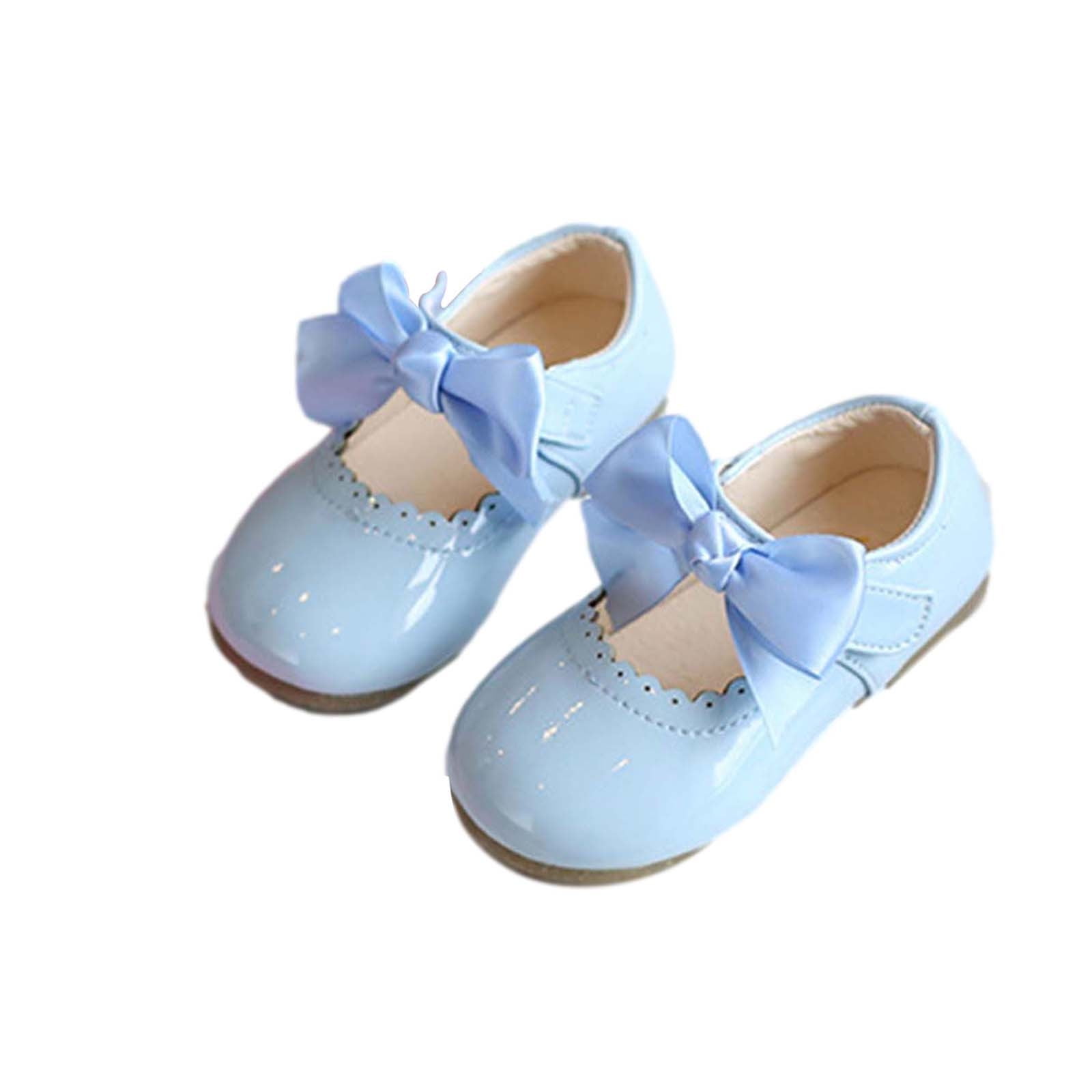 Zwiiyzr 2025 Toddler Girls Shoes 18 Months-9 Years Sandals Flats Dress Shoes Baby Cute Trendy ...