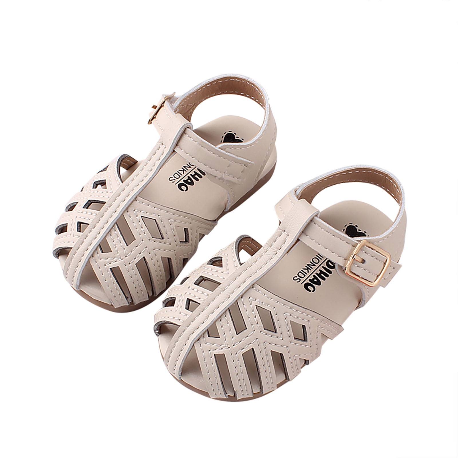 Zwiiyzr Unisex Baby First Walking Shoes 15 Months-3.5 Years Infant Slingback Sandals Toddler ...