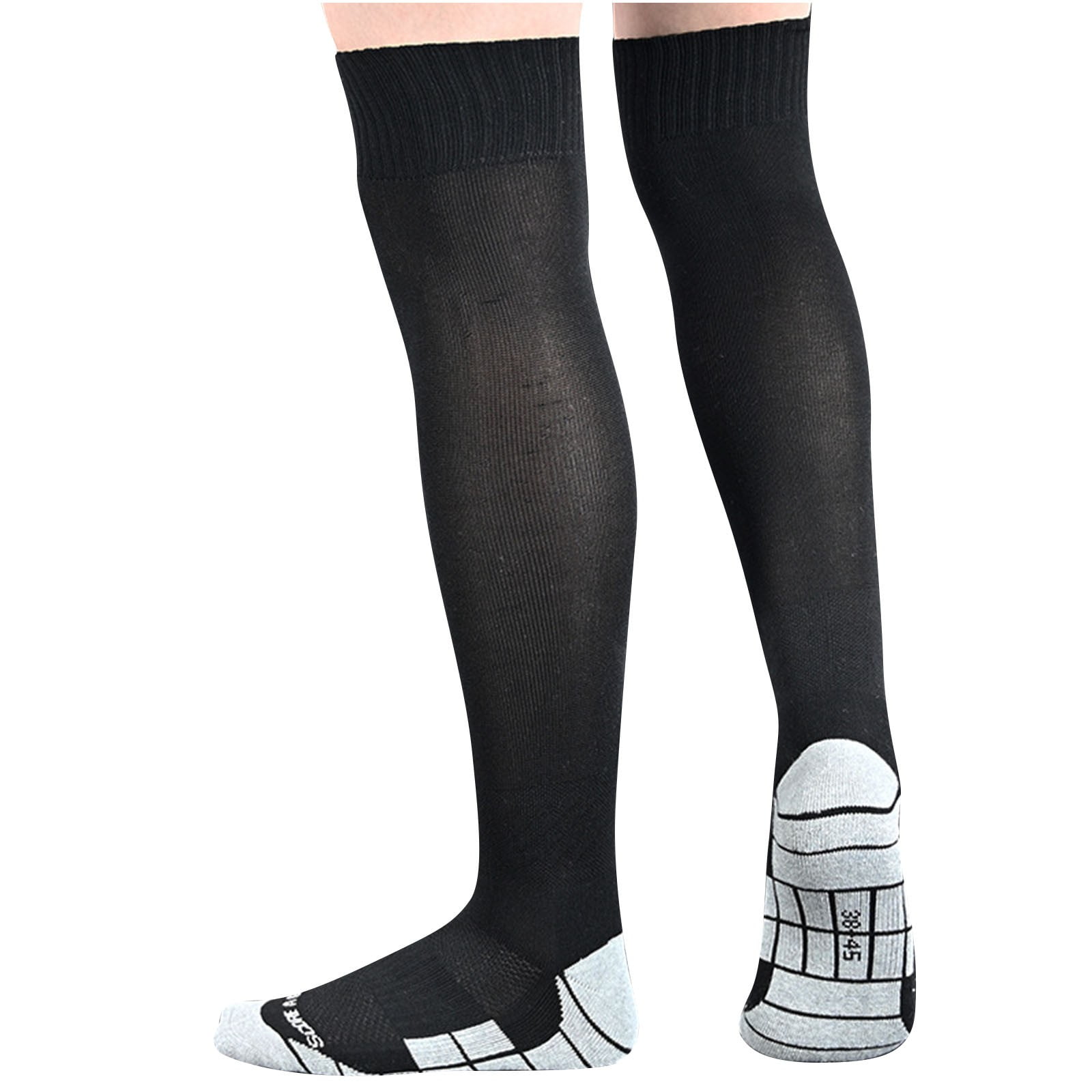 Zwiiyzr 4-13Y Kid's Boys Girls Sports Soccer Socks Solid Color Football ...