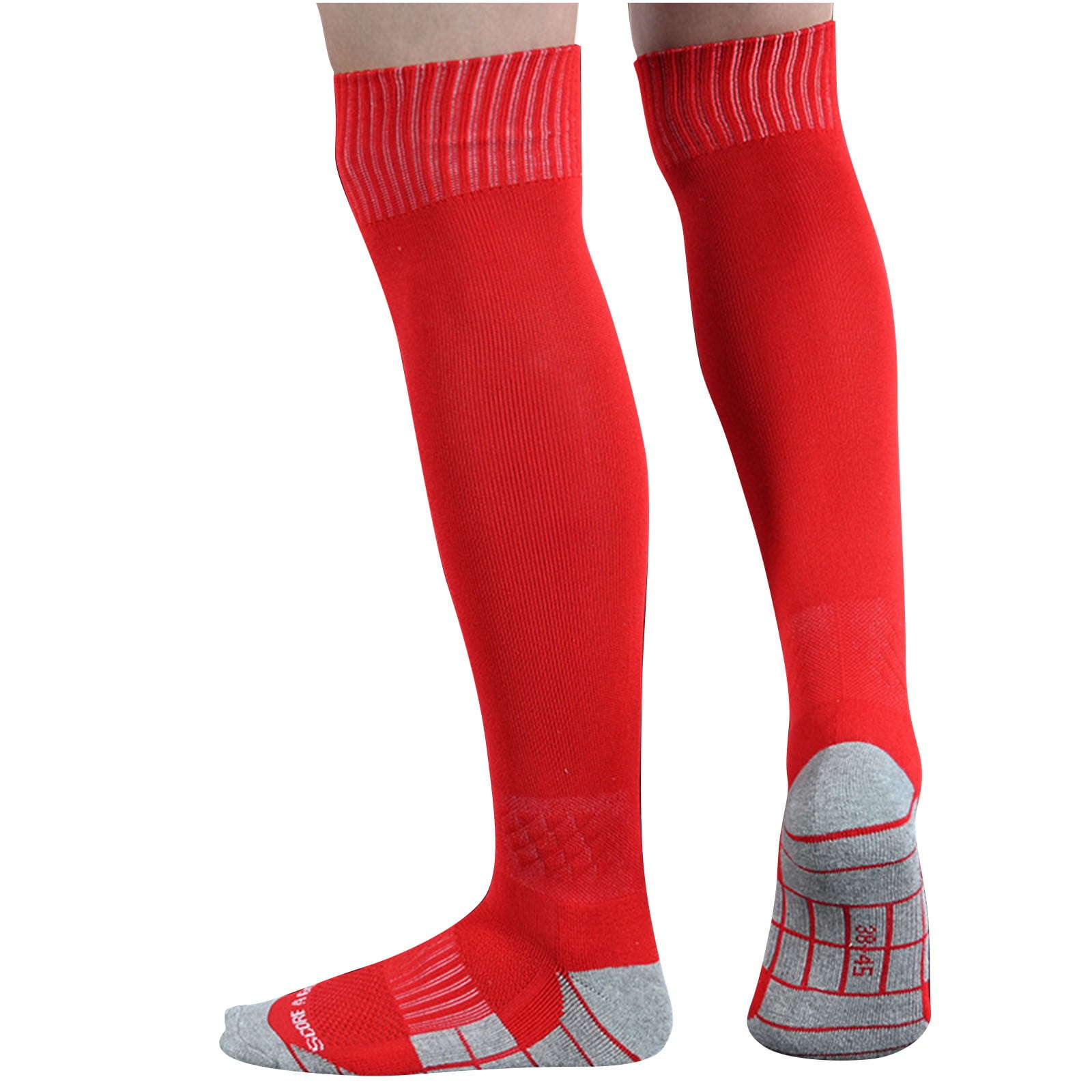 Zwiiyzr 4-13Y Kid's Boys Girls Sports Soccer Socks Solid Color Football ...