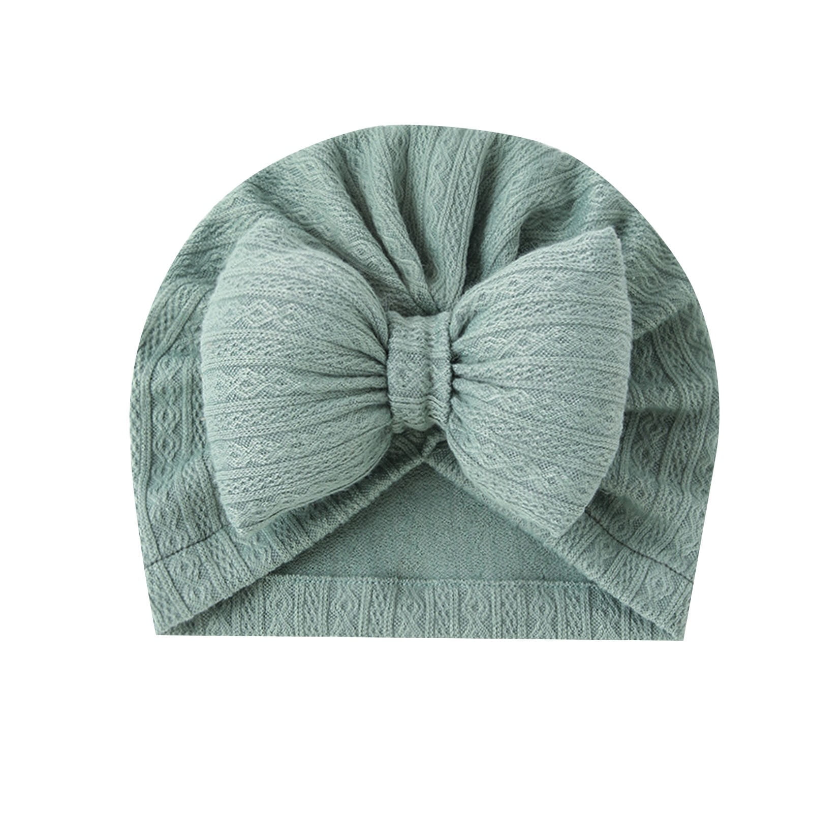 Zwiiyzr Baby Girl Turban Newborn Beanies Hat Top Bowknot Head Wrap ...