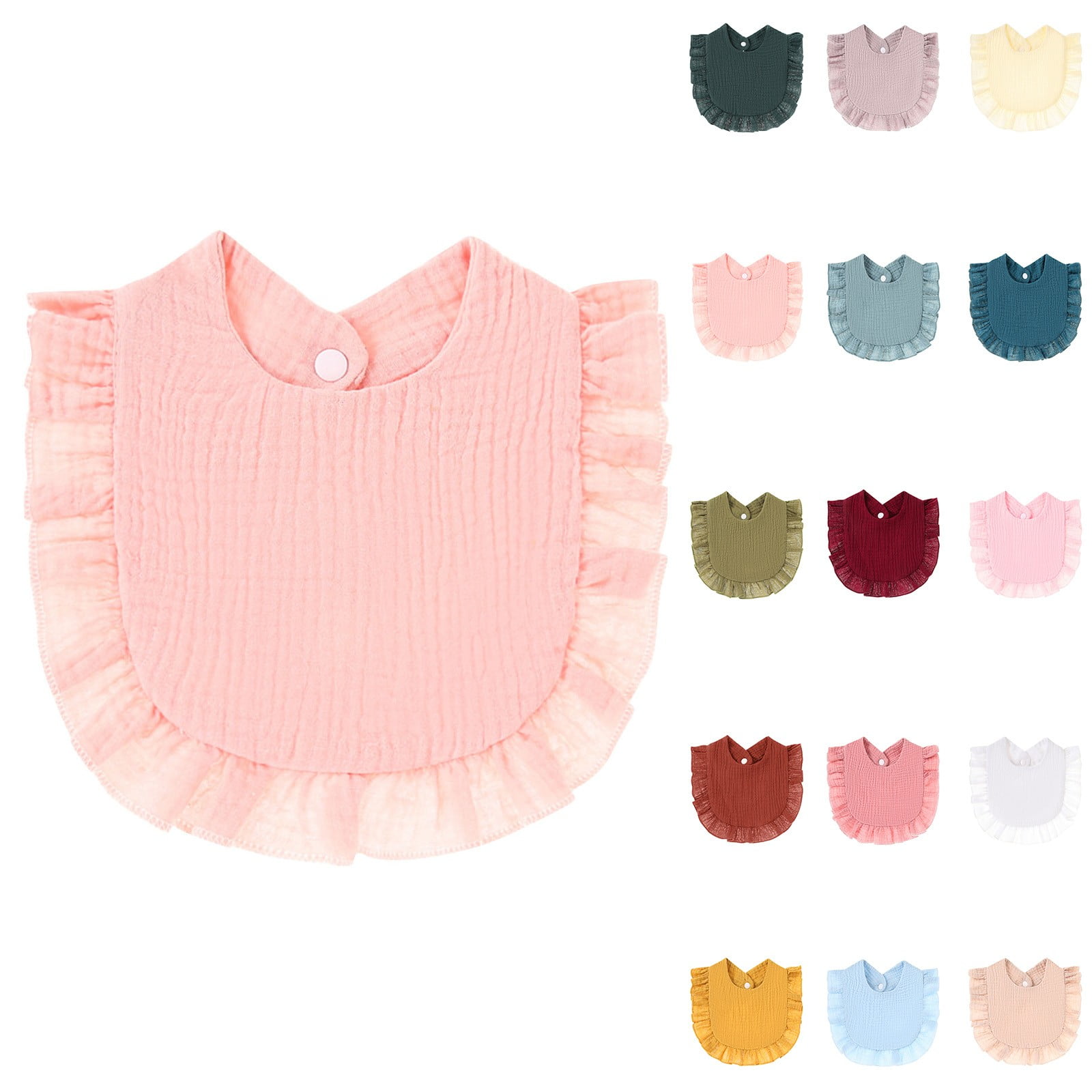 Zwiiyzr Baby and Toddler Bibs Trendy Solid Color Comfortable and Cute ...