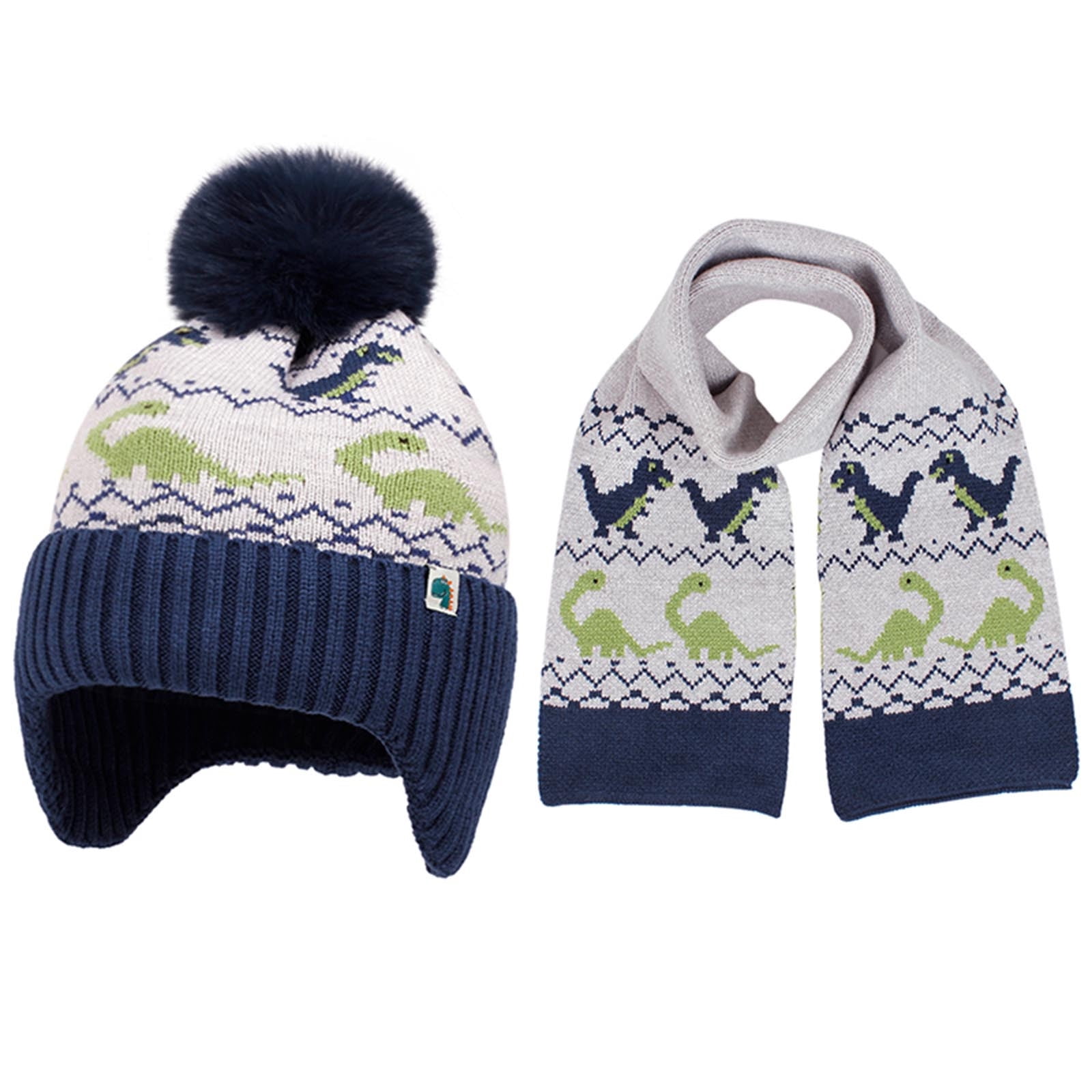 Zwiiyzr Girls Boys Baby Beanie Fleece Lined Toddler Winter Hat with Ear ...