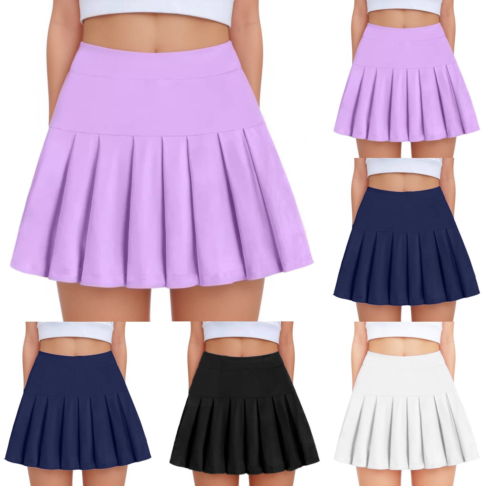 Zwiiyzr School Uniform Skorts for Girls Kids Tennis Skirt Girl's ...